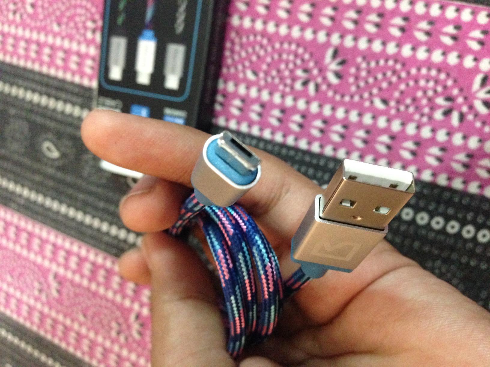 iVoltaa Pixie Micro USB to USB Premium Nylon Braided (1 Meter/ 3.3 Feet ...