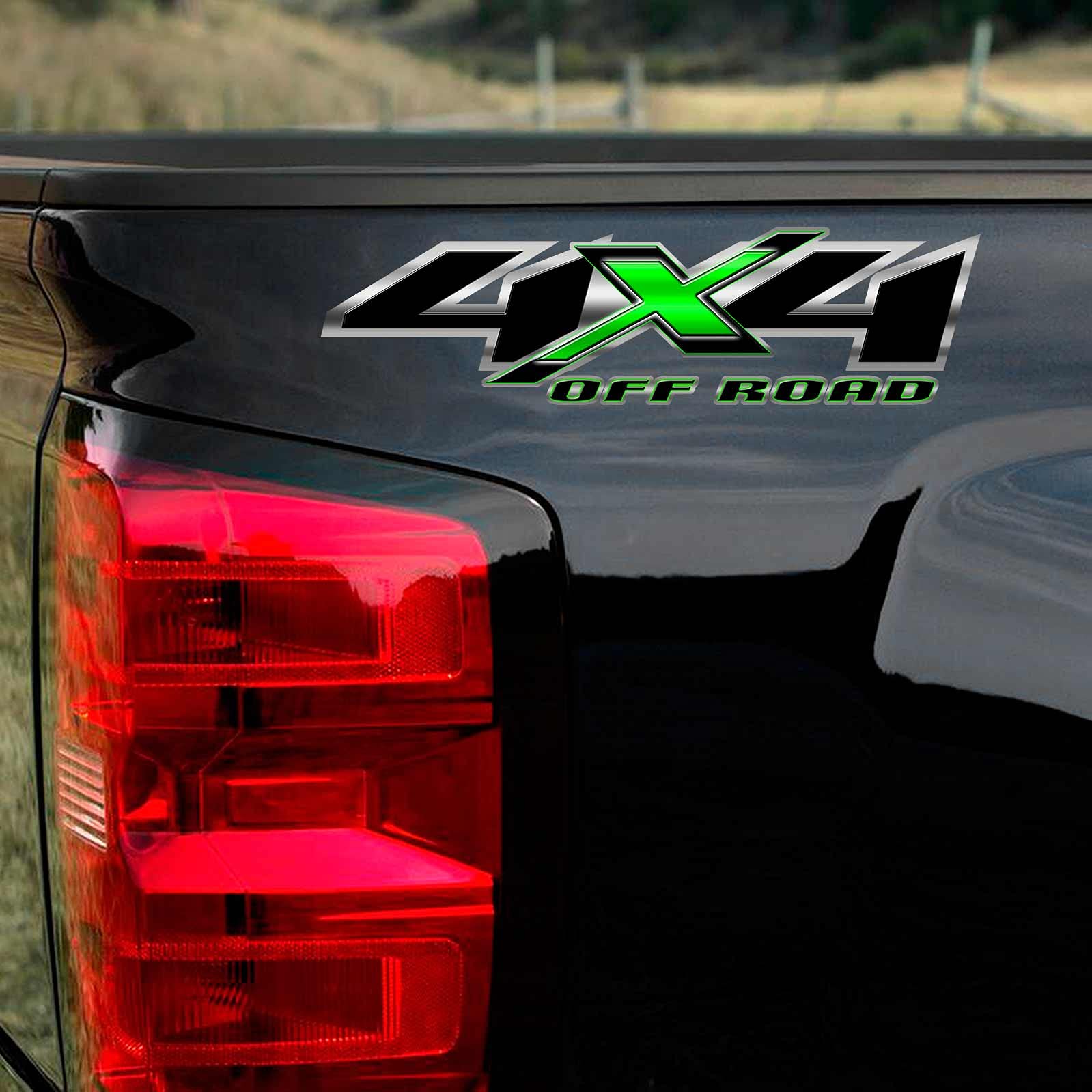 Amazon.com: Aftershock Decals Green Hulk 4x4 Shadow X Chevy Style Decal ...