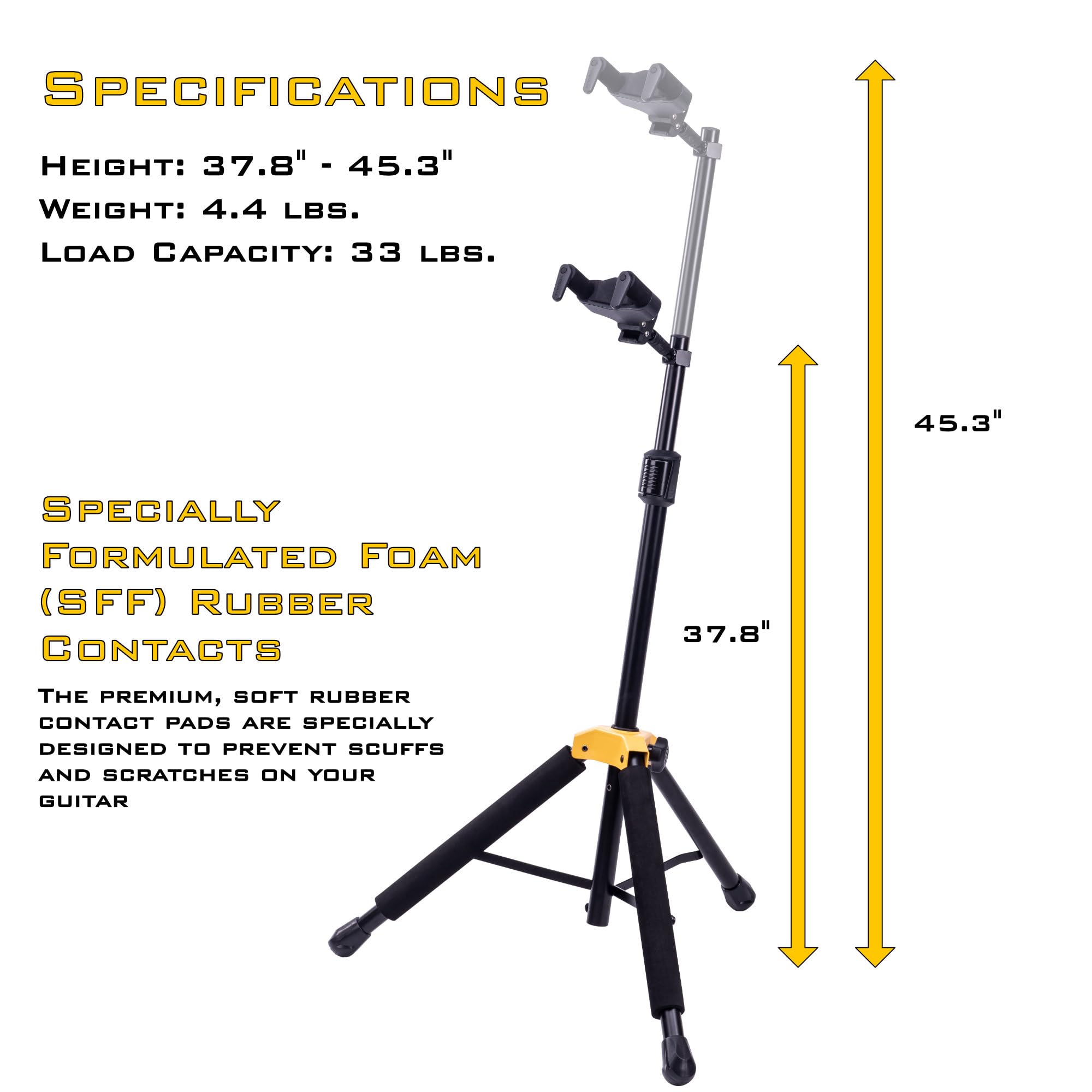 Snapklik.com : Lumintrail Hercules GS415B PLUS Single Guitar Stand ...