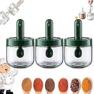 Amazon.co.jp: Small Condiment Container, Glass, Transparent Condiment ...