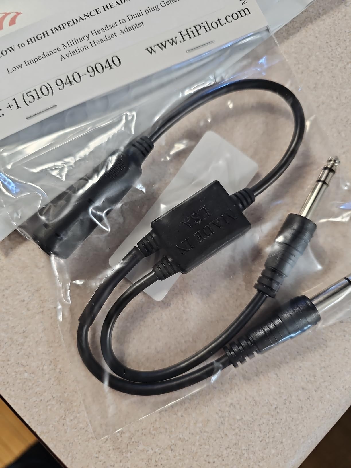 Amazon.com: Low Impedance to High Impedance General Aviation GA Headset ...