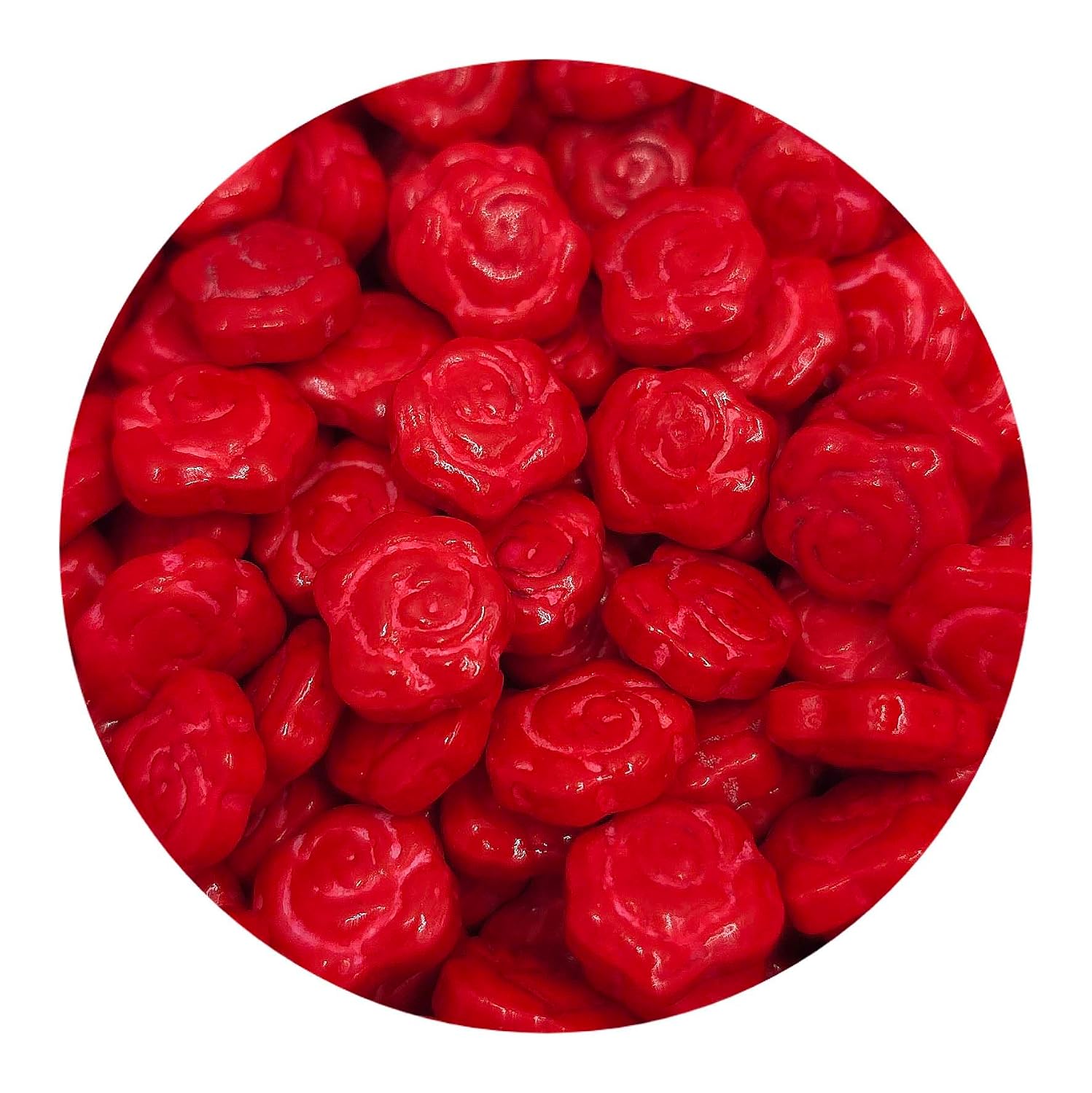 Amazon.com: NCS Rose Flower Shaped Edible Sprinkles – Crimson Red ...