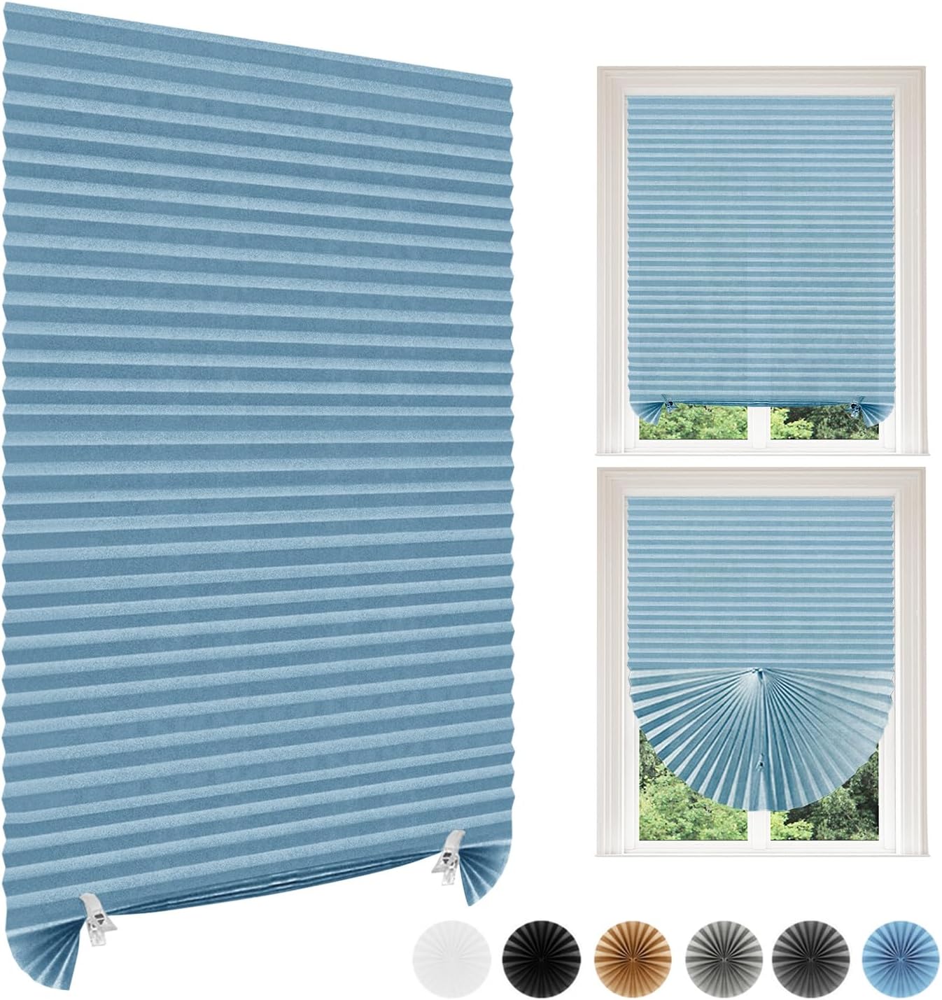 Amazon.com: Paper Blinds Temporary Window Blinds Light Filtering No ...