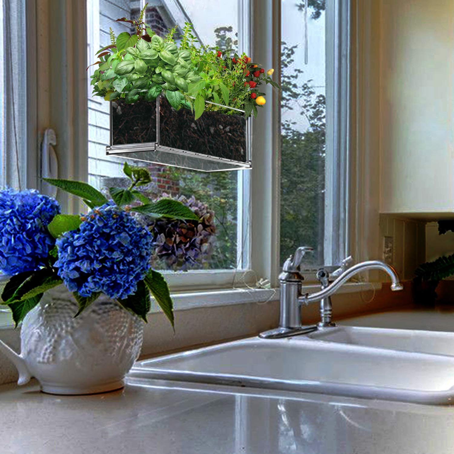 Kitchen Windows Planter Box Wooden Windowsill Kitchen Herb Planter Box