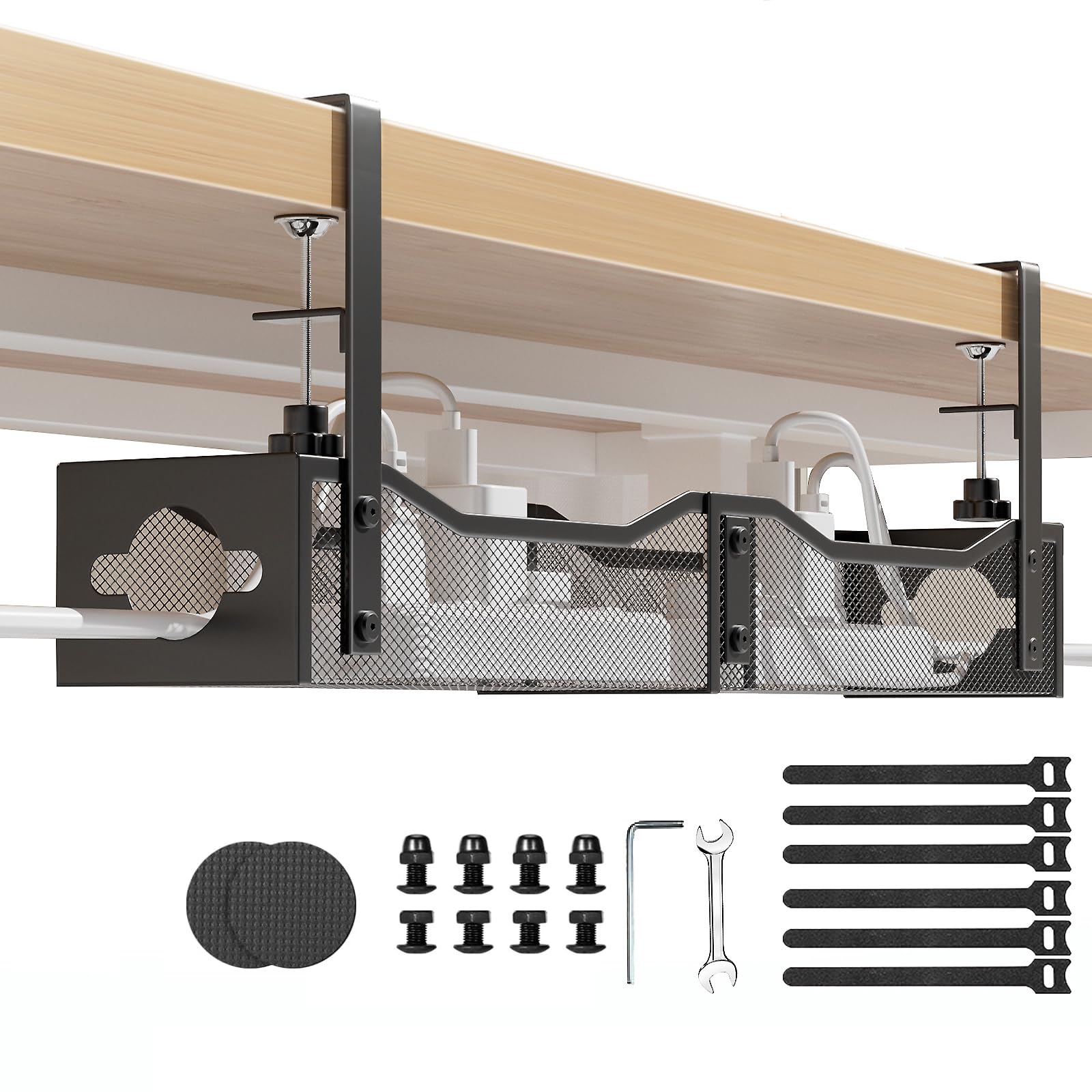 Snapklik.com : Under Desk Cable Management Tray, 25" Cable Management ...