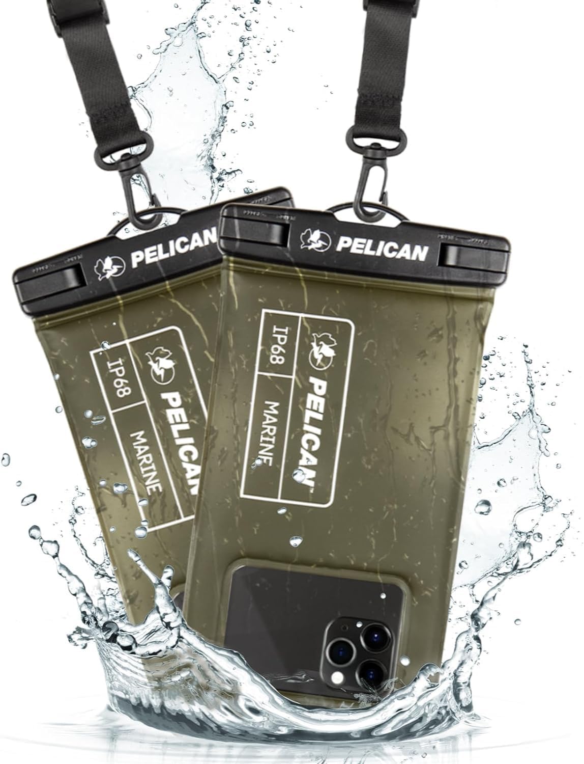 Amazon.com: Pelican 2 Pack Marine - IP68 Waterproof Phone Pouch / Case ...