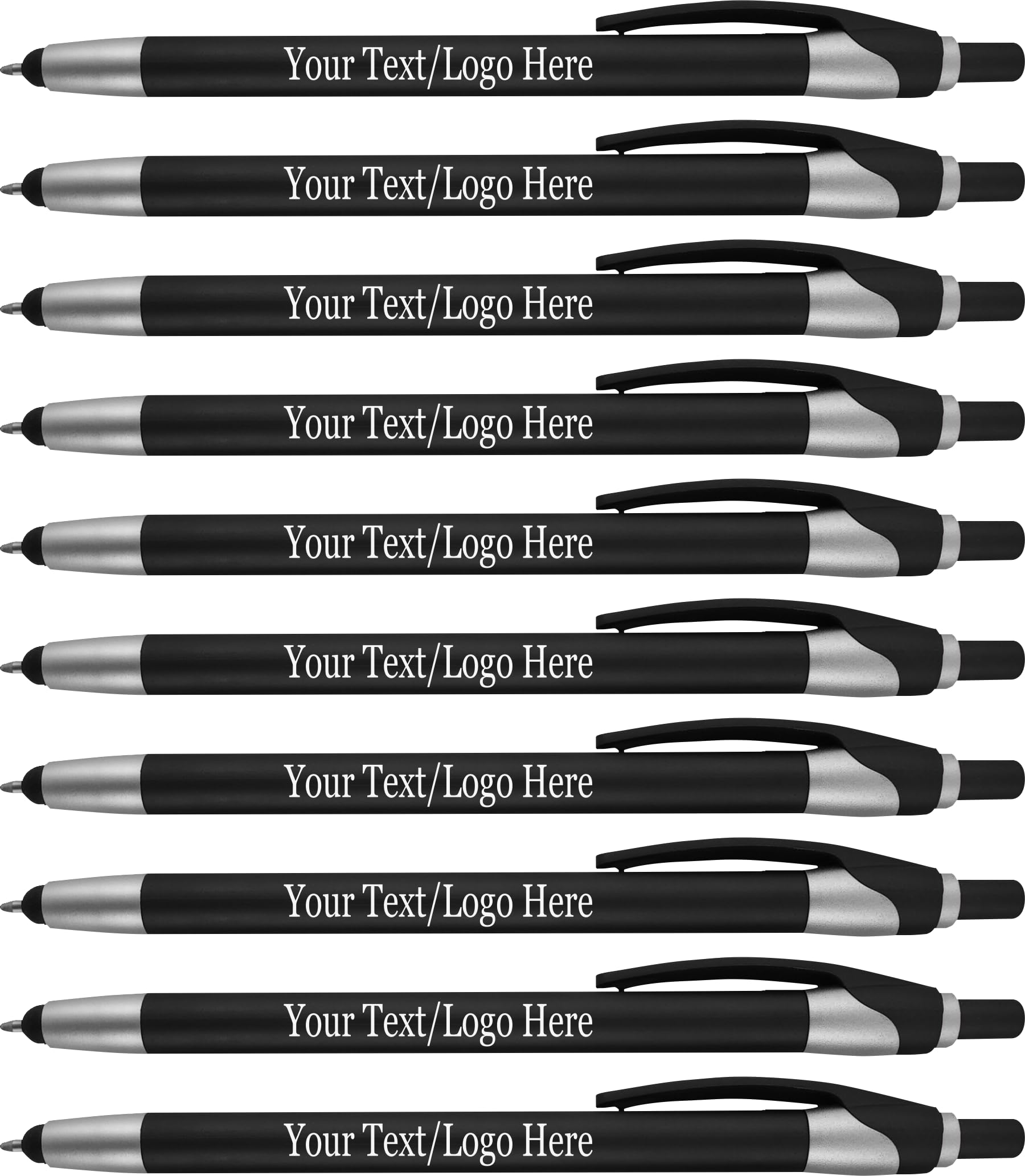 Amazon.com : Personalized With your Custom Logo or Text Pens-Pack of ...