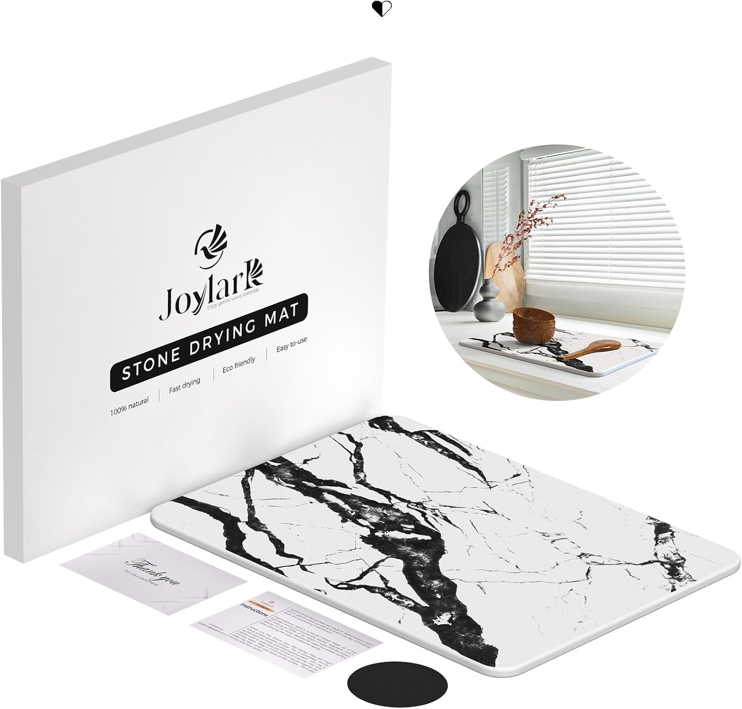 Amazon.com: Joylark Stone Drying Mat for Kitchen Counter - Absorbent ...