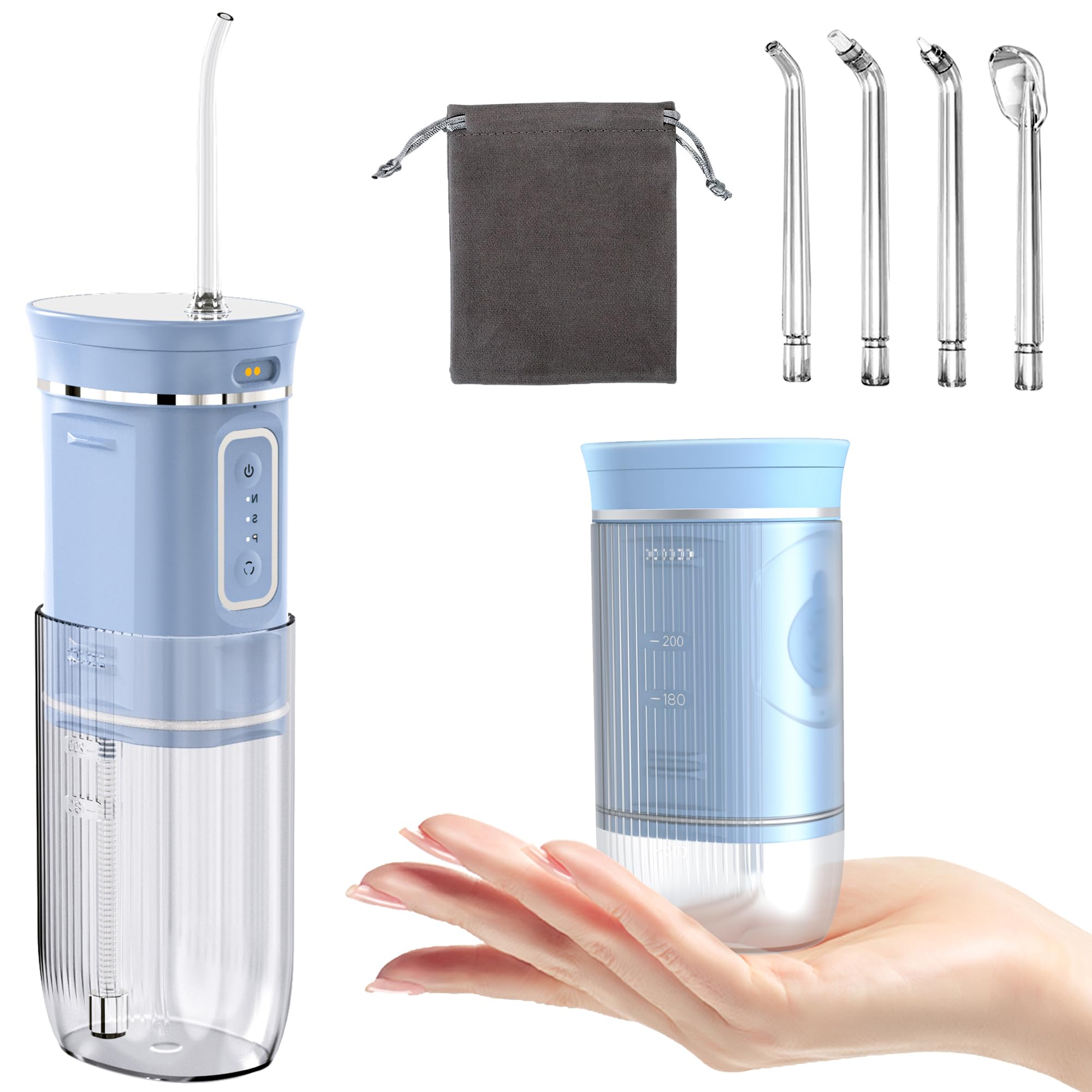 Amazon.com: Portable Water Flossers for Teeth Cleaning Cordless - Mini ...