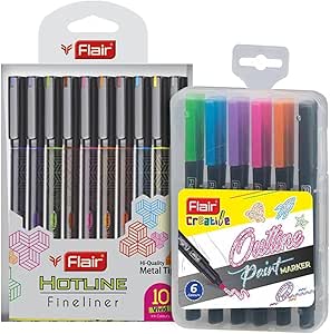 Amazon.com: FLAIR Creative Series 10 Vibrant Colourful Shades Hotline ...