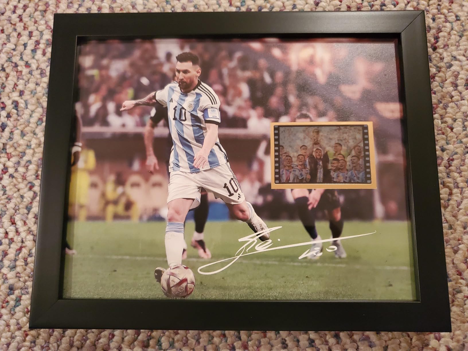 Amazon.com: sufenvera Signed Lionel Messi World Cup 2022 Film Photo ...