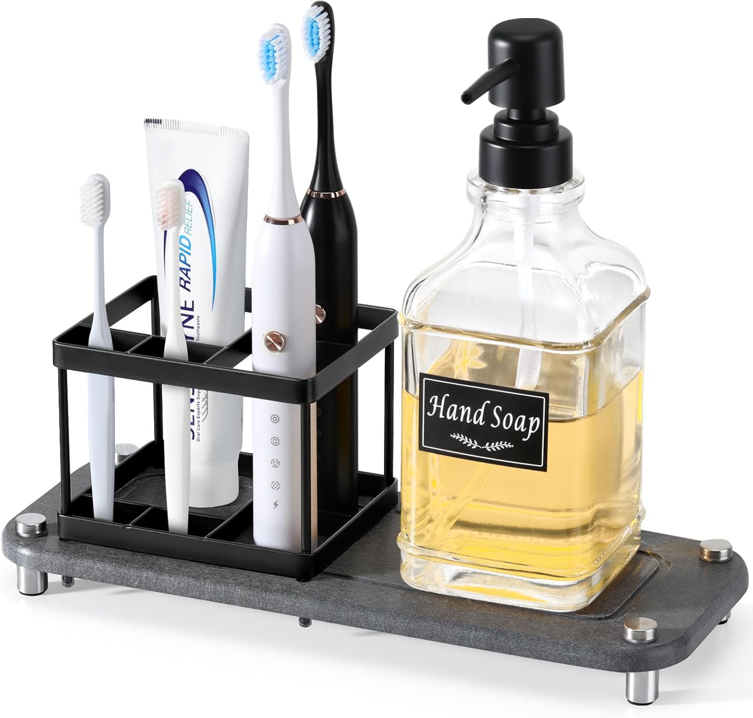 Amazon.com: Shinowa Toothbrush Holders with Soap Dispenser and Water ...