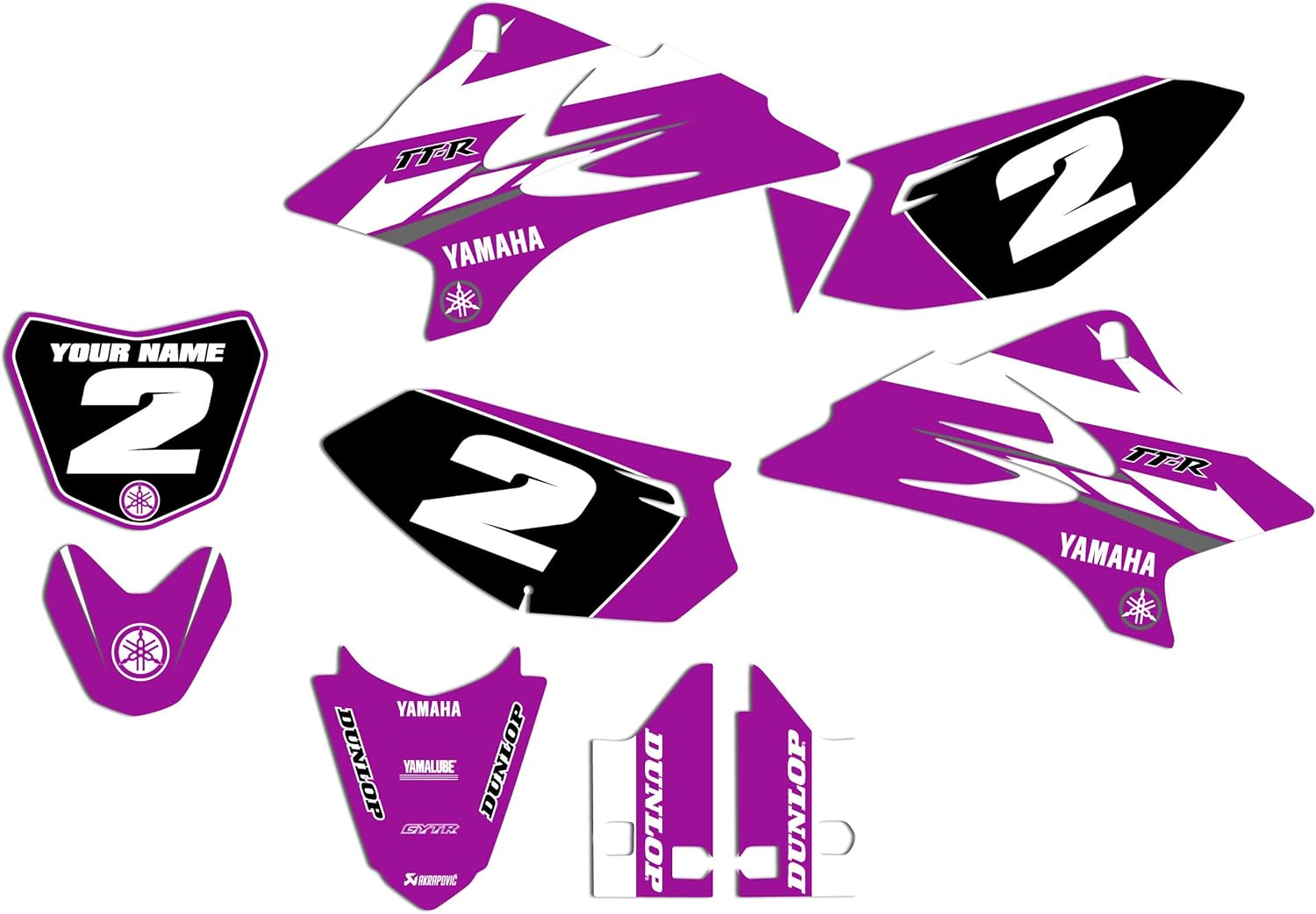 Amazon.com: Enjoy Mfg Graphics - Compatible fit for Yamaha TTR 50 TTR50 ...