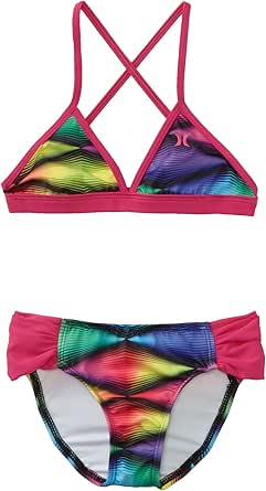 Amazon.com: Hurley Big Girls' Dimension Banded Triangle And Retro ...
