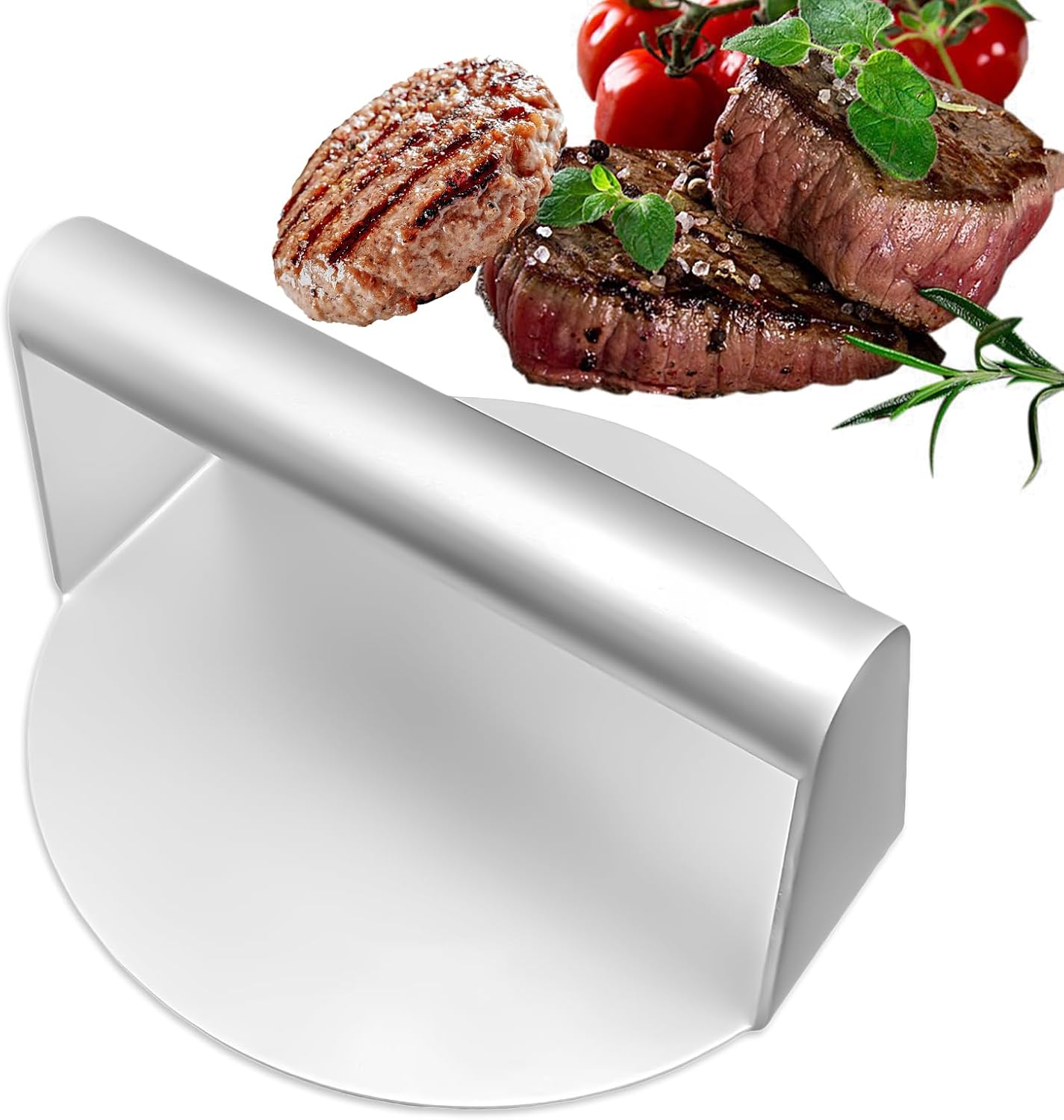 Amazon.com : Stainless Burger Smasher, 5.5" Burger Press Patty Maker ...