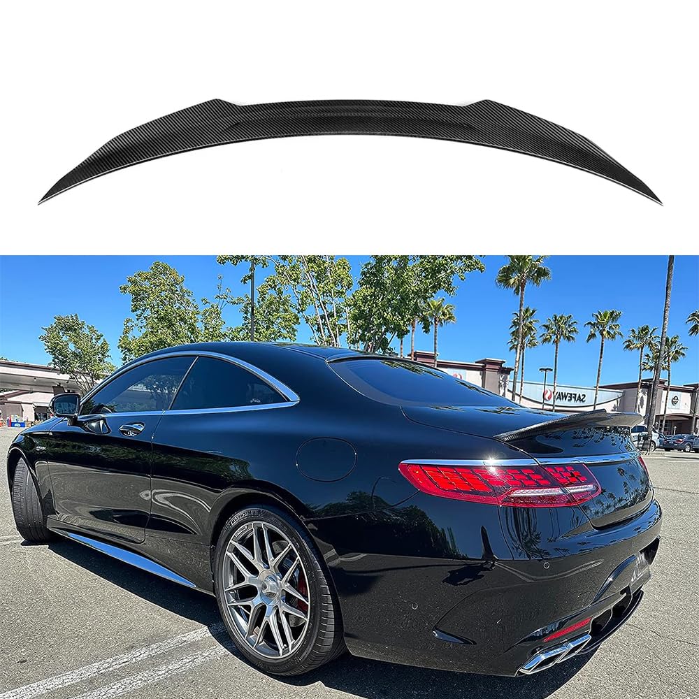 Amazon.com: Real Carbon Fiber Rear Trunk Spoiler Wing for Mercedes S ...