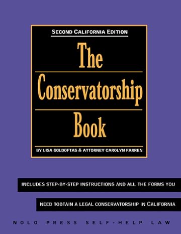 Amazon.com: The Conservatorship Book With Forms (CONSERVATORSHIP BOOK ...