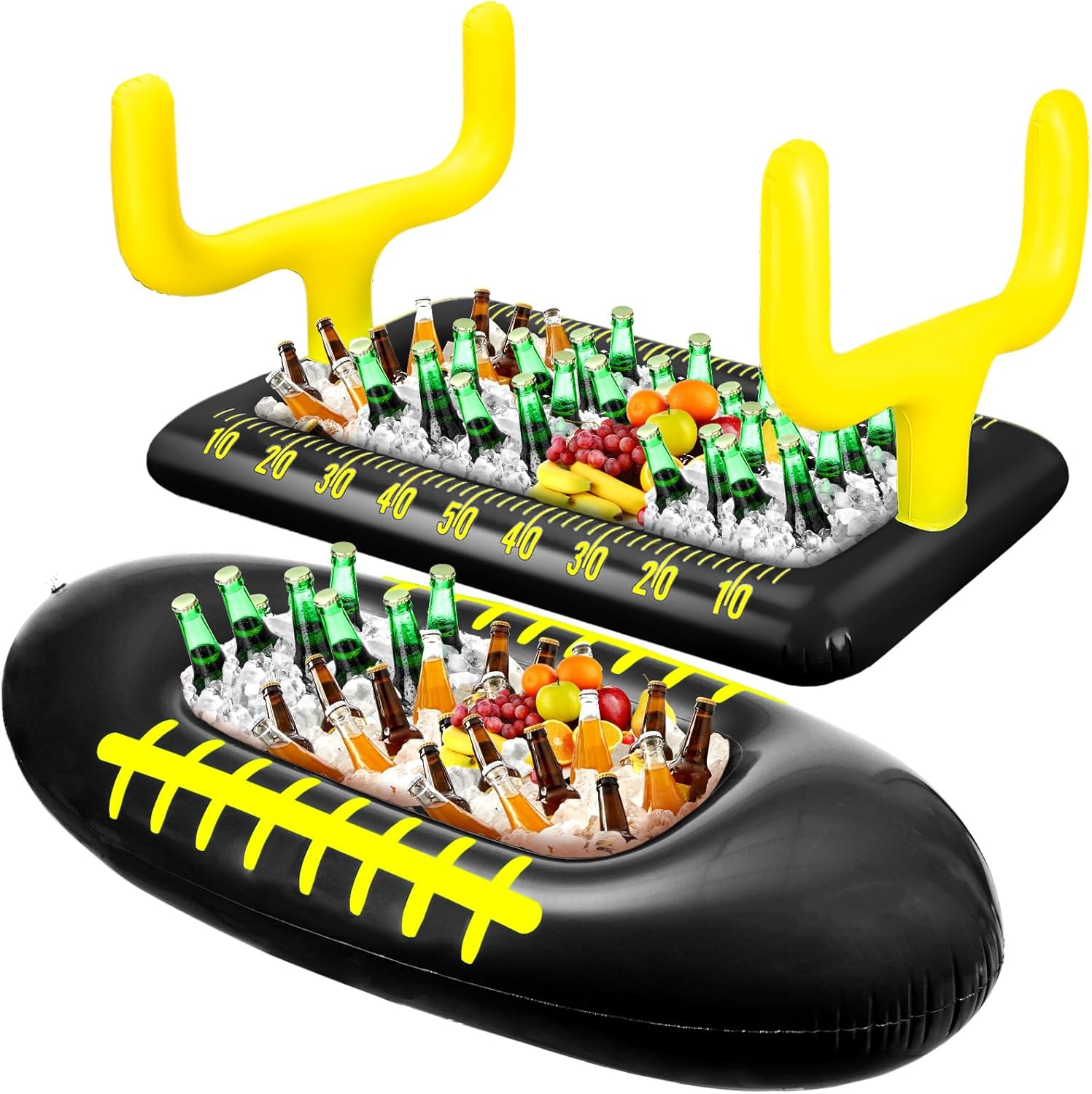 Amazon.com: Leitee 2 Pcs Inflatable Football Drink Cooler Football ...