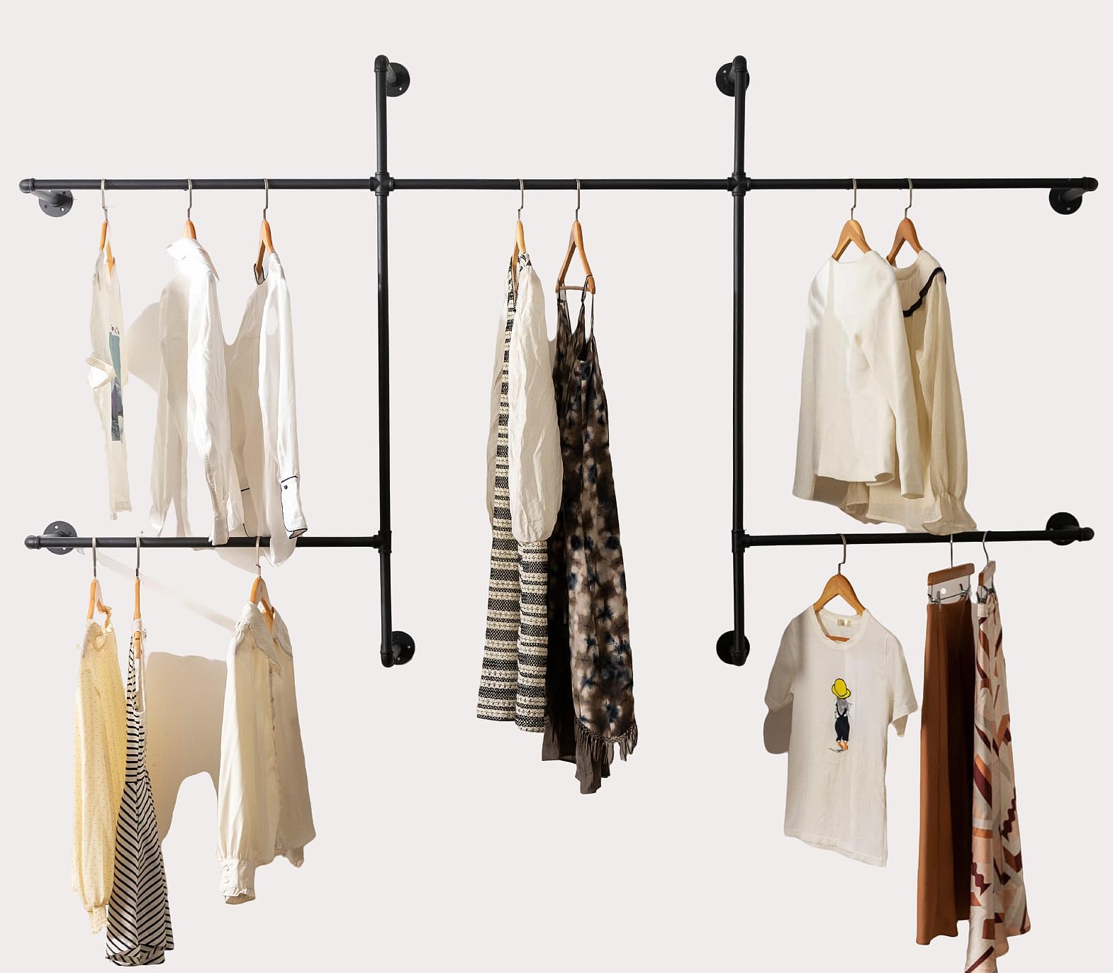 Amazon.com: DYN Ptah Floor to Ceiling Heavy Duty Garment Rack, Metal ...