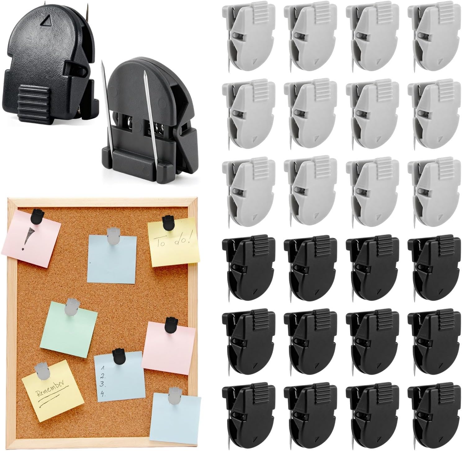 Amazon.com : 24pcs Fabric Panel Cubicle Clips, Plastic Fabric Wall ...
