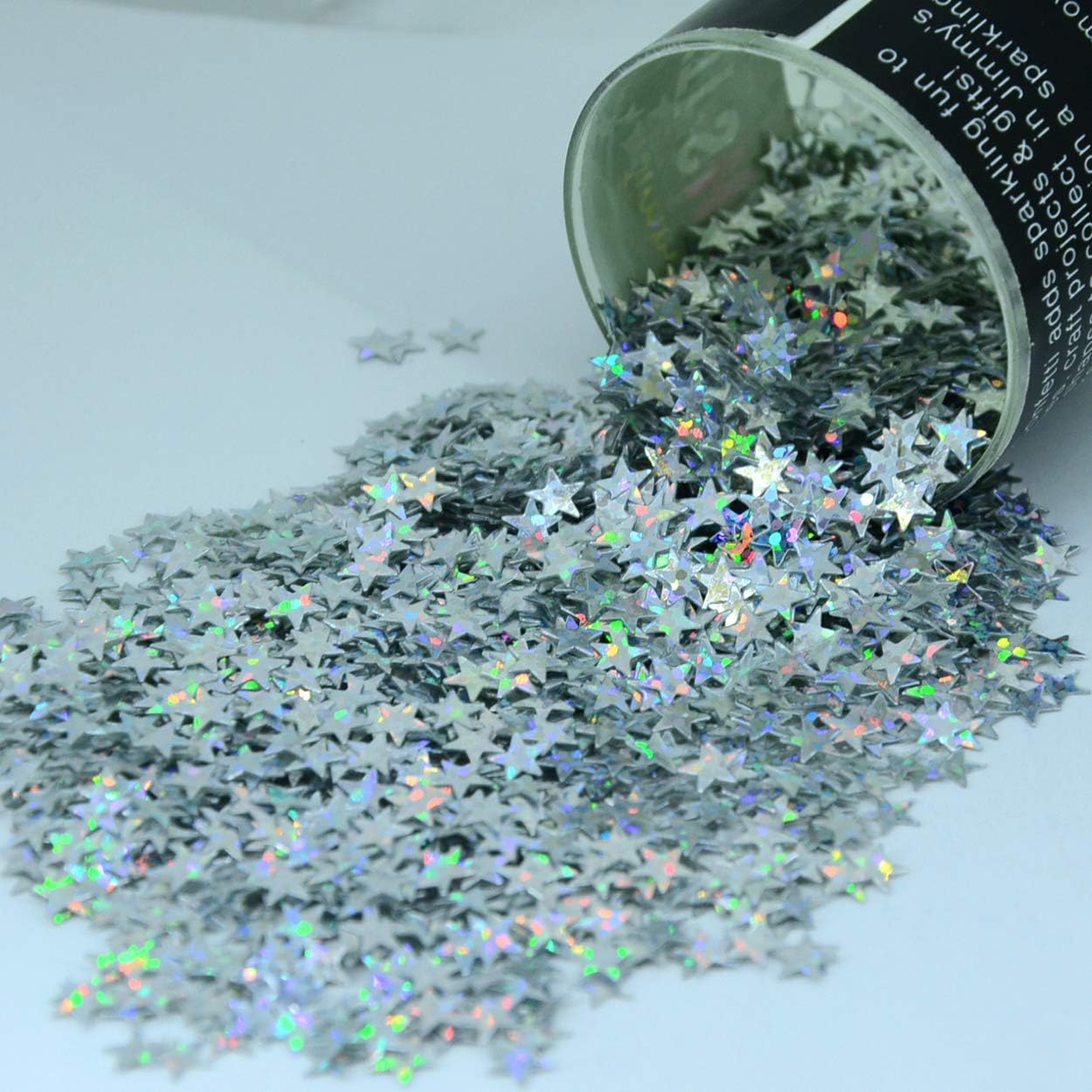 Amazon.com: Confetti Star 1/4" Prisma Silver - Retail Pack #9082 QS0 ...