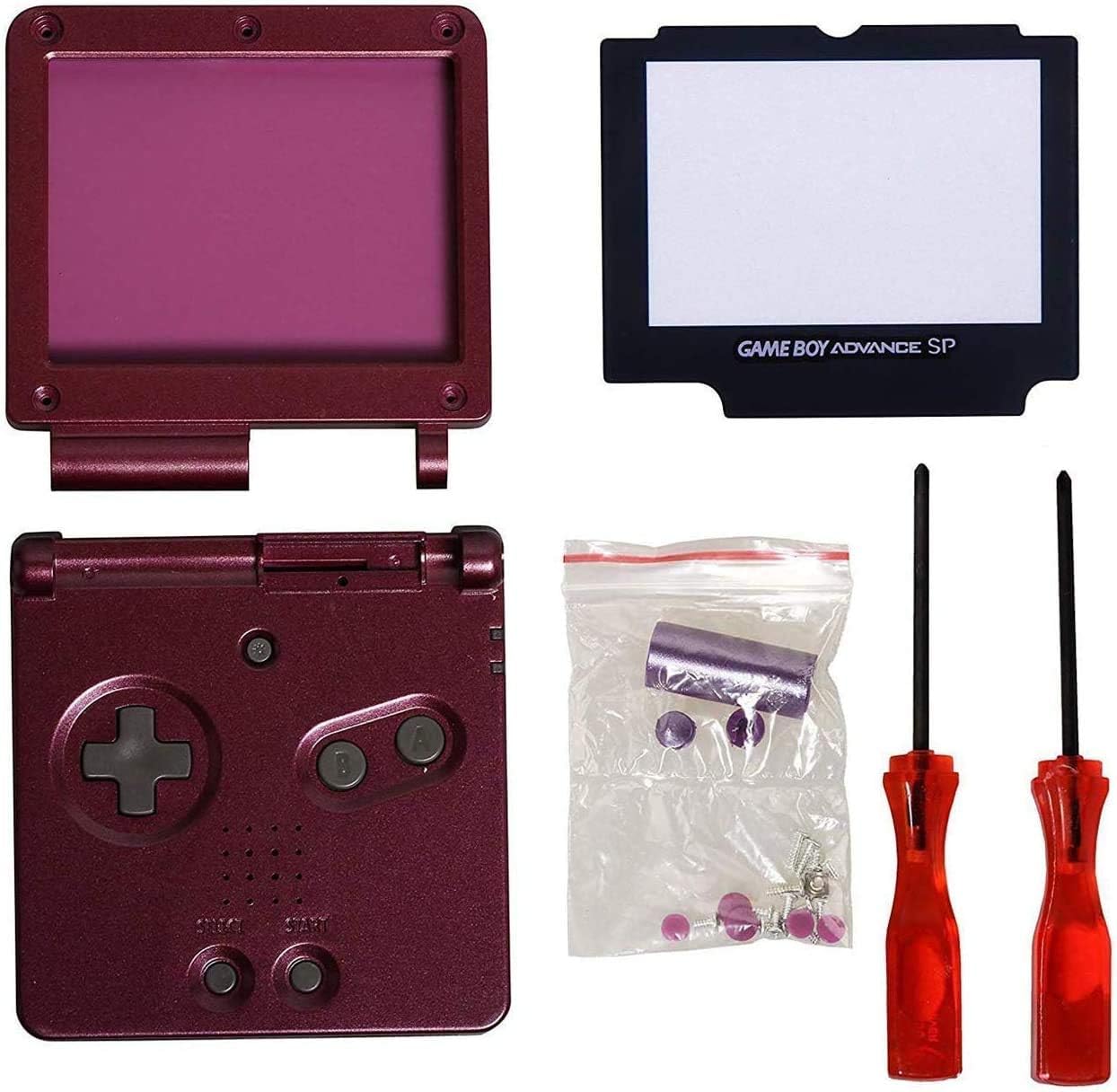 Amazon.com: Timorn Full Parts Housing Shell Pack Replacement for GBA SP ...