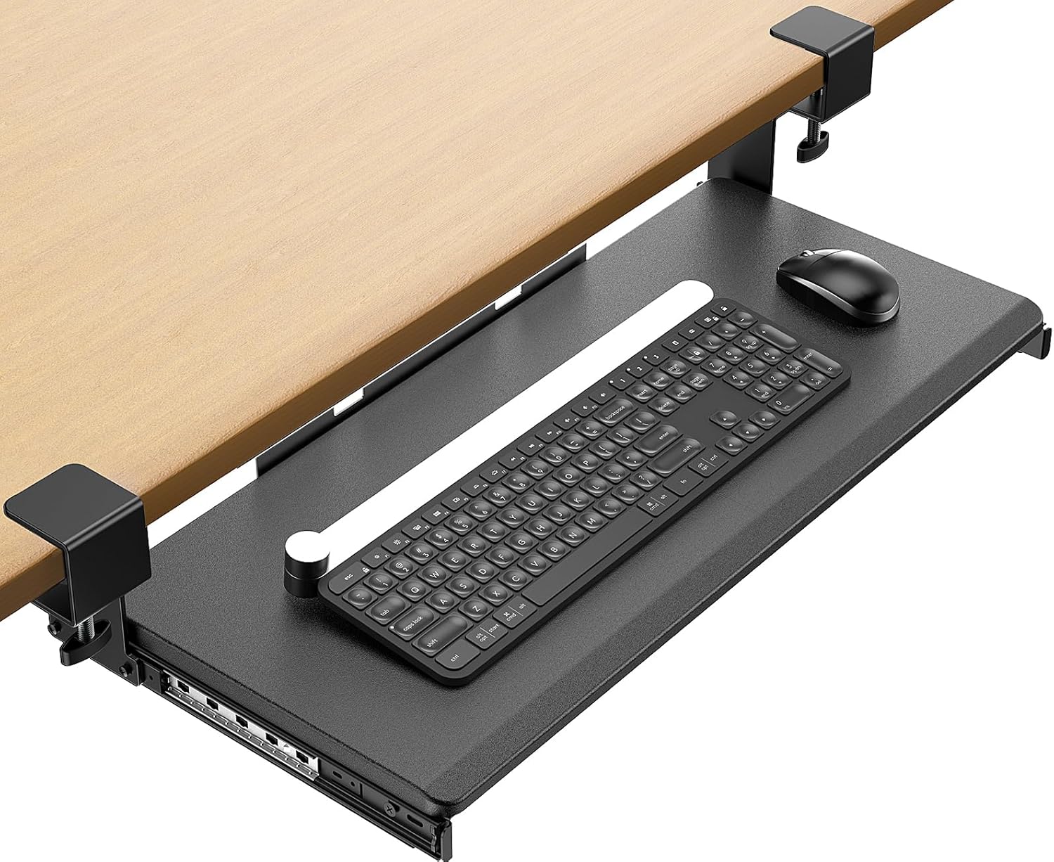 Amazon.com : ErGear Keyboard Tray Under Desk, Corner Keyboard Tray with ...