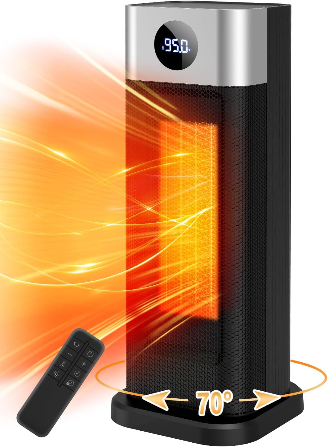 Amazon.com: Comfort Zone Indoor Space Heater, 20 inch, 1,500 watt ...