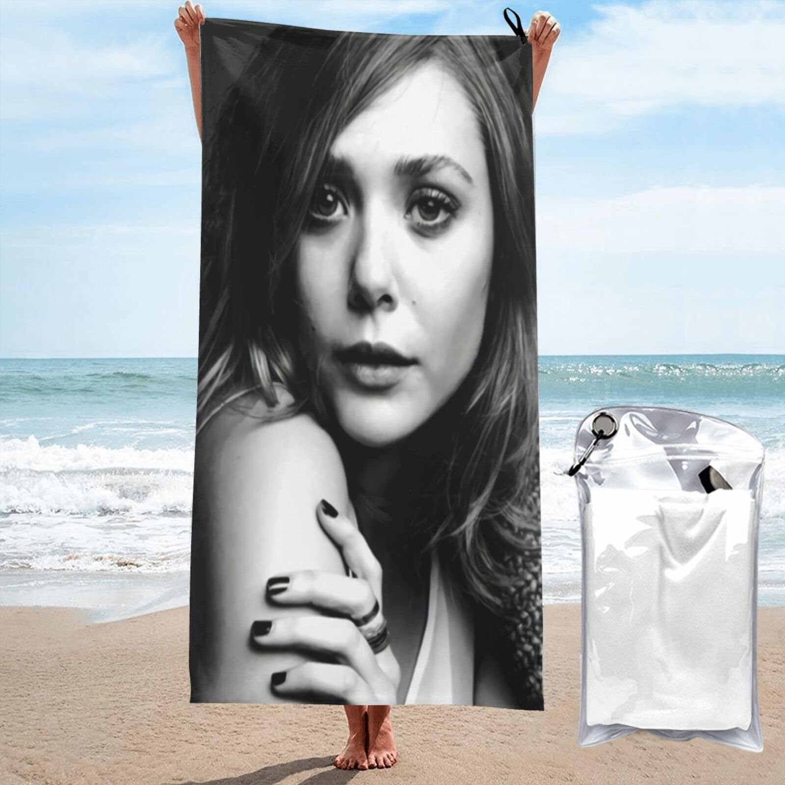 Elizabeth Olsen Beach