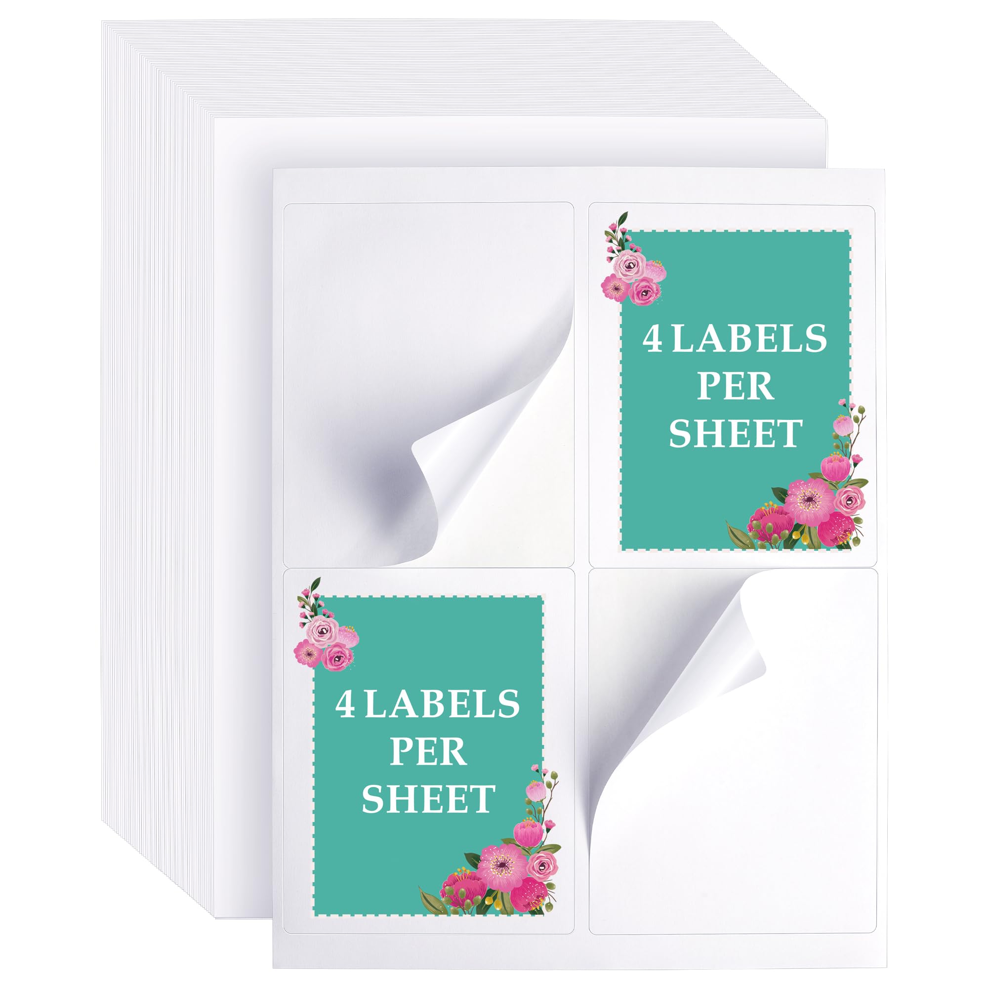Snapklik.com : 240 Label Stickers For Printer 4" X 5" Mailing Labels ...