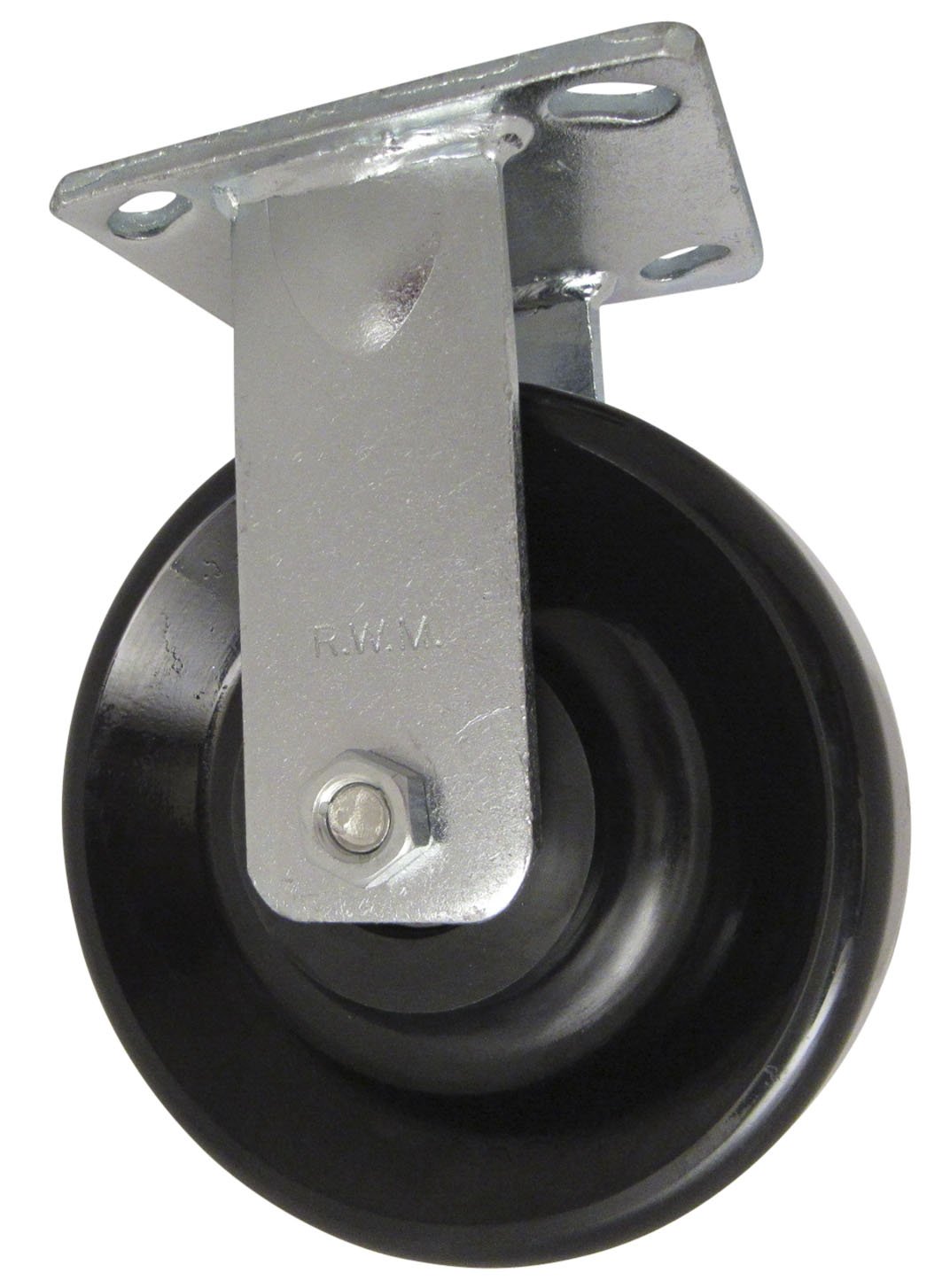 RWM Casters 46-MUB-0620-R 46 Series 7-1/2" High, 6" Solid Urethane ...