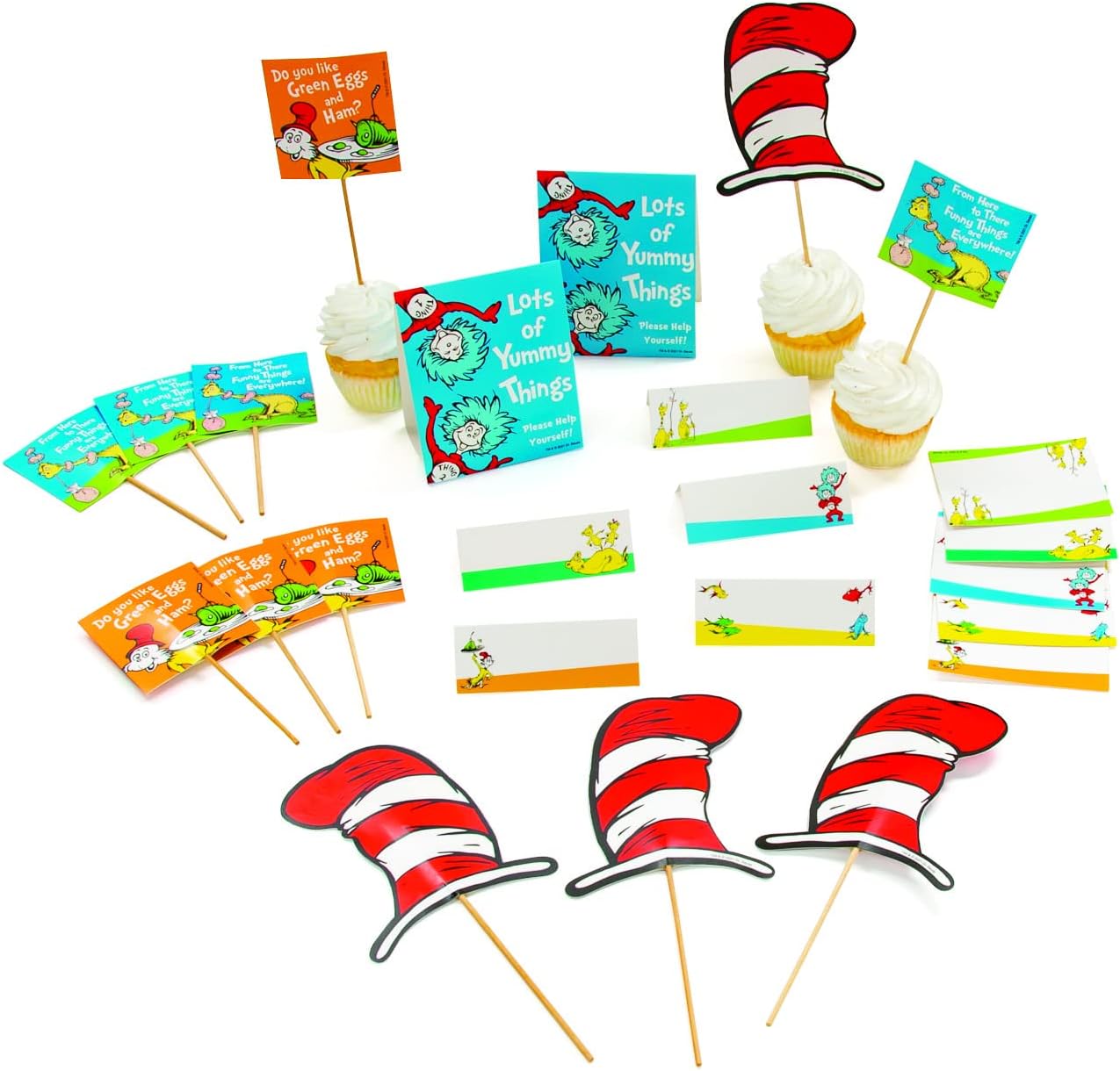 Dr. Seuss Buffet Decorating Kit - 24 Pieces : Amazon.ca: Grocery ...