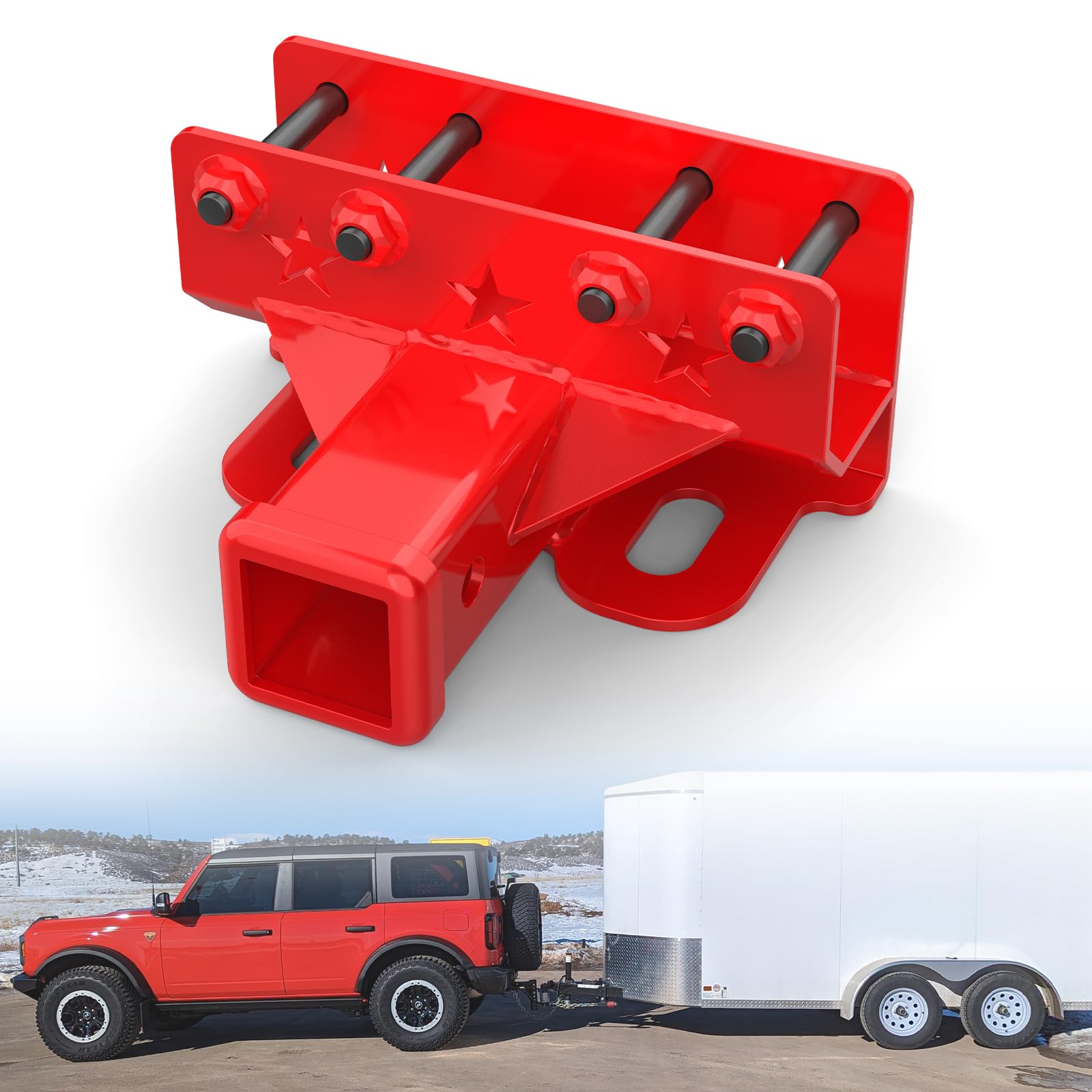 Snapklik.com : RbhAuto 2" Trailer Tow Hitch Assembly For Bronco 2021 ...