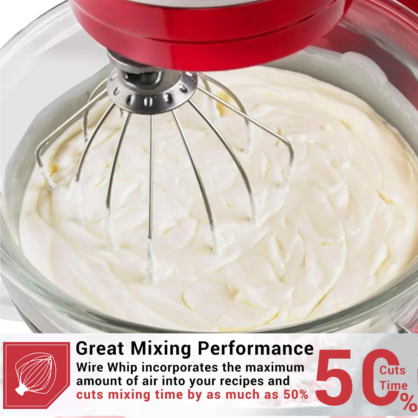 Snapklik.com : Stainless Steel Wire Whip Attachment For KitchenAid 5-6 ...