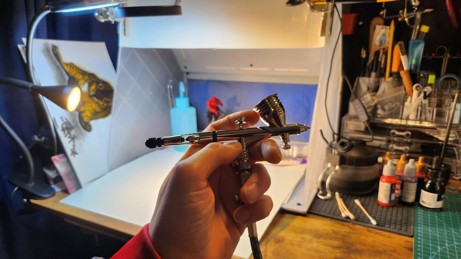 MR.Hobby PS771 Mr. Airbrush Custom 018, Double Action, Airbrush Gun ...