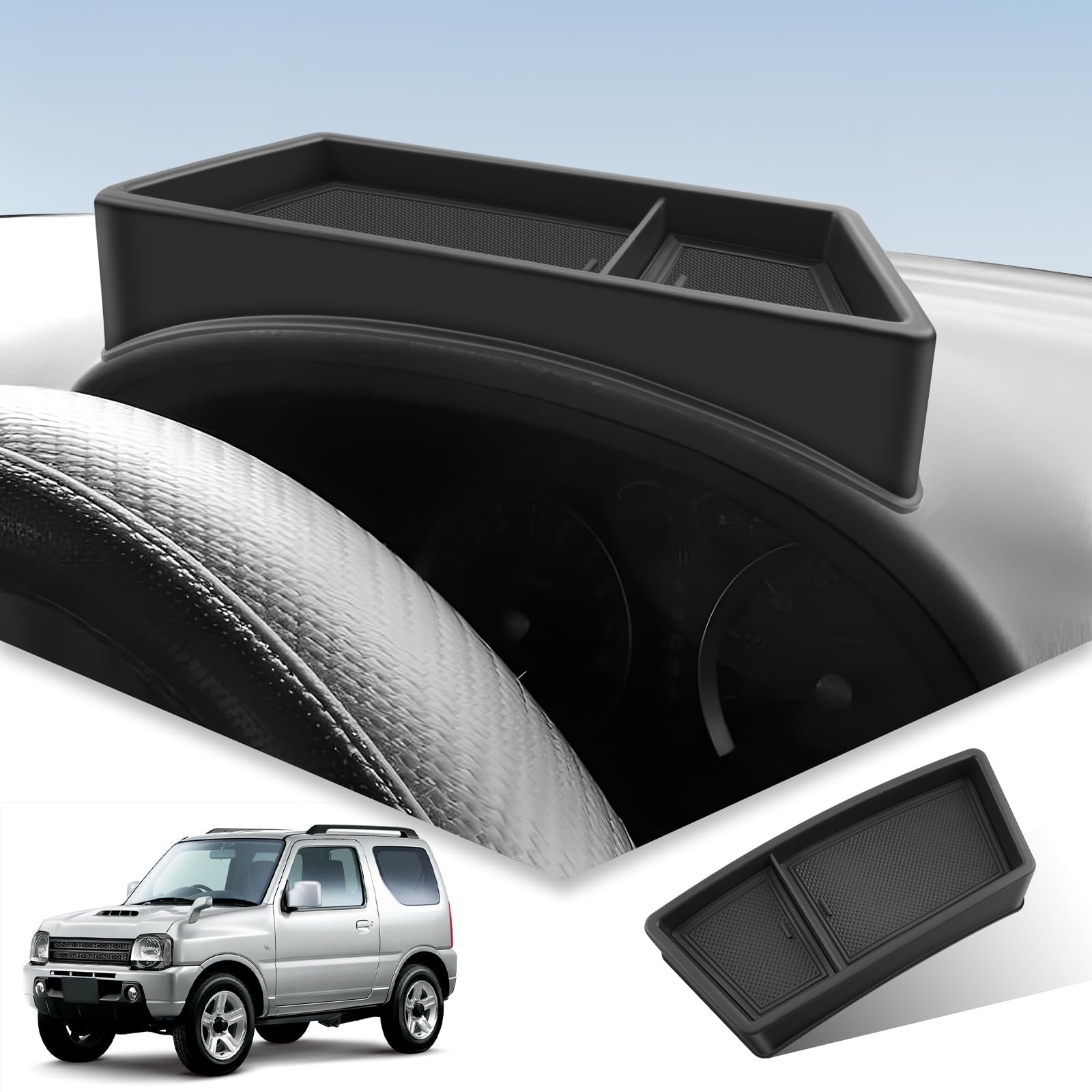 Amazon | BIBIBO スズキ ジムニー JB23 JB33 ダッシュボードトレイ 5~10型専用 ジムニー アクセサリー コンソールトレイ ジムニー jb 23 アクセサリー 収納 ...