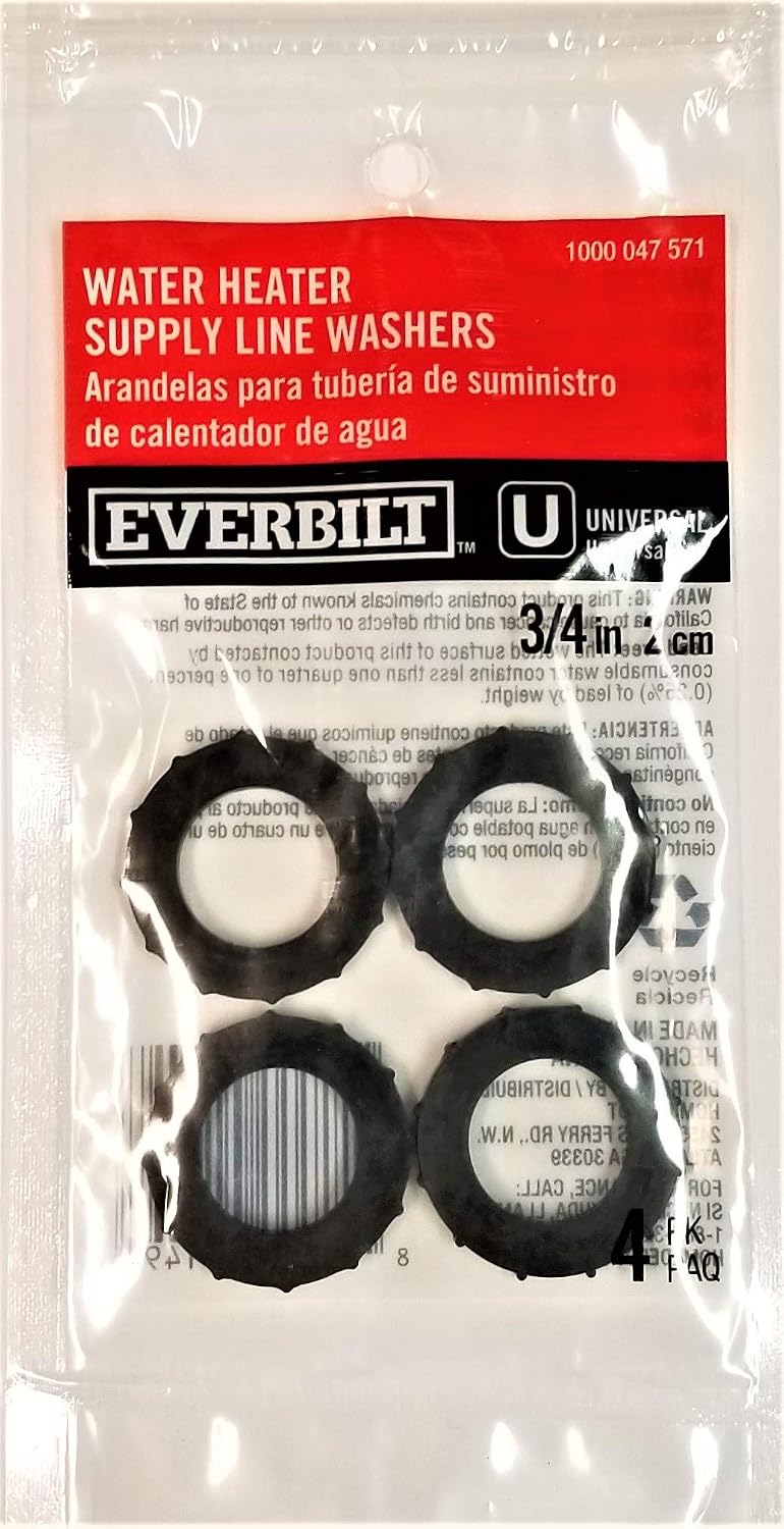 Water Heater Supply Line Washers, 3/4 in, 4-Pack : Amazon.co.uk: DIY ...