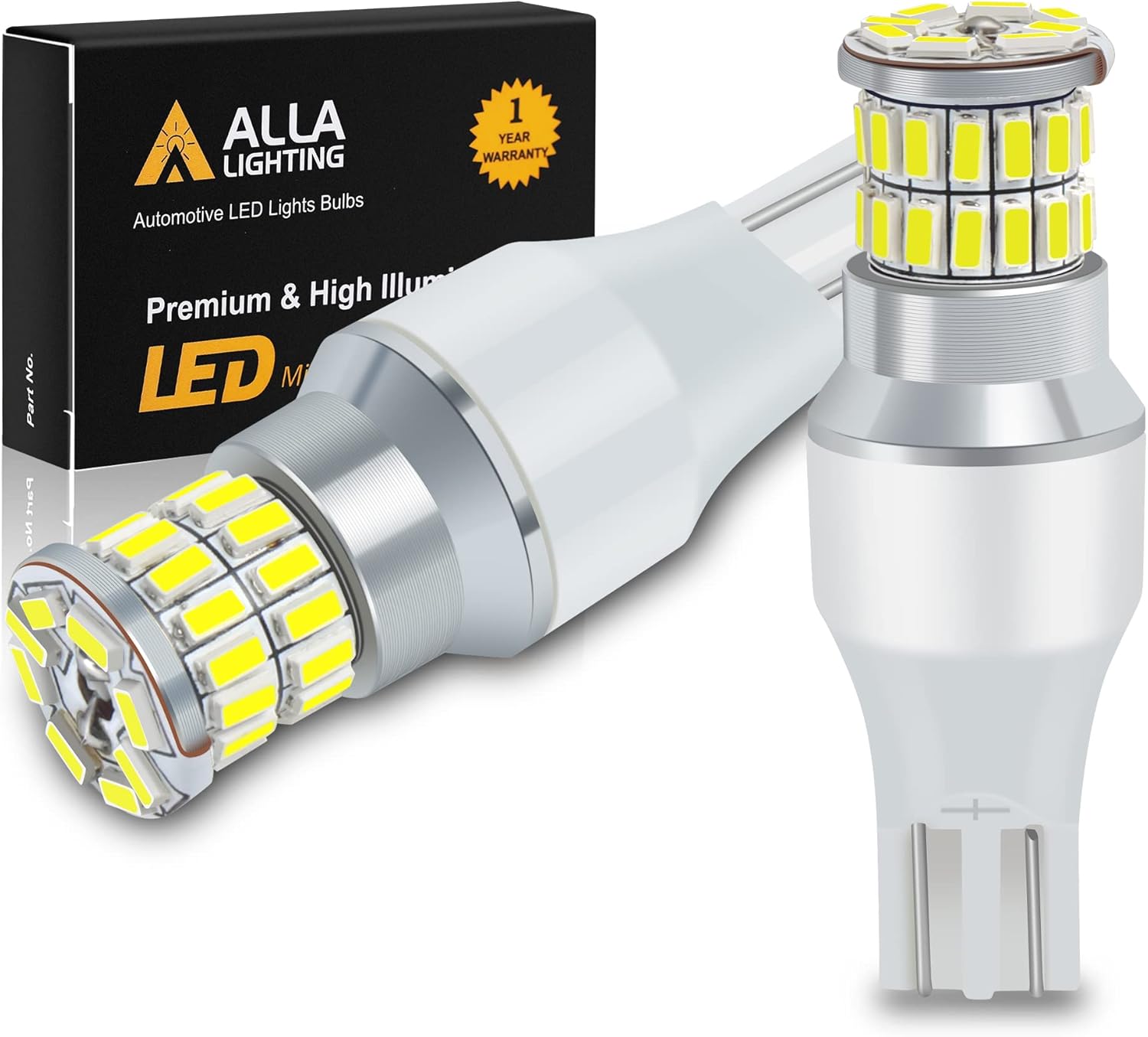 Amazon.com: Alla Lighting 912 921 LED Backup Light Bulb, 6000K Xenon ...