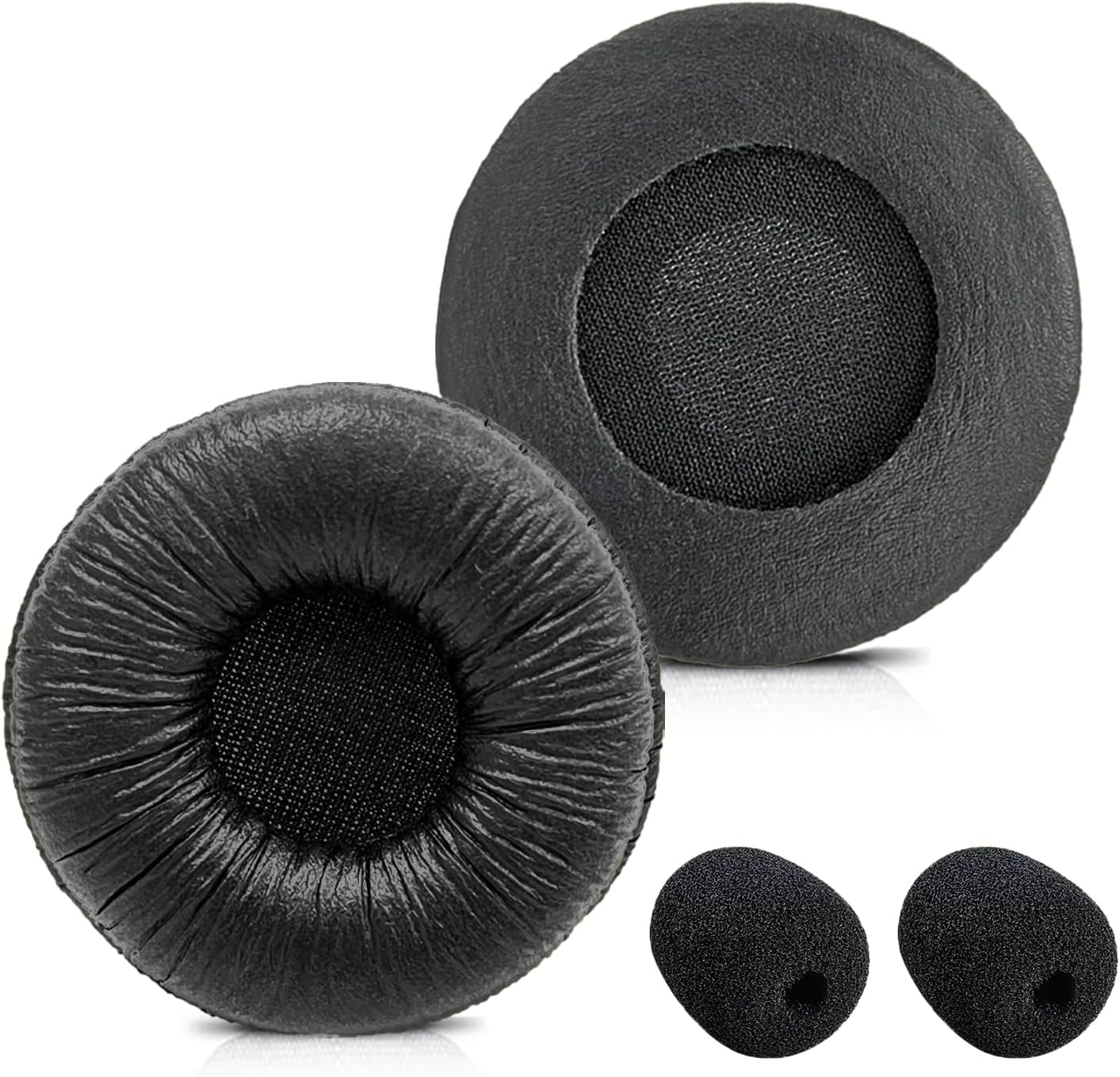 Amazon.com: Ear Cushions Leatherette Spare Replacement Earpads for ...