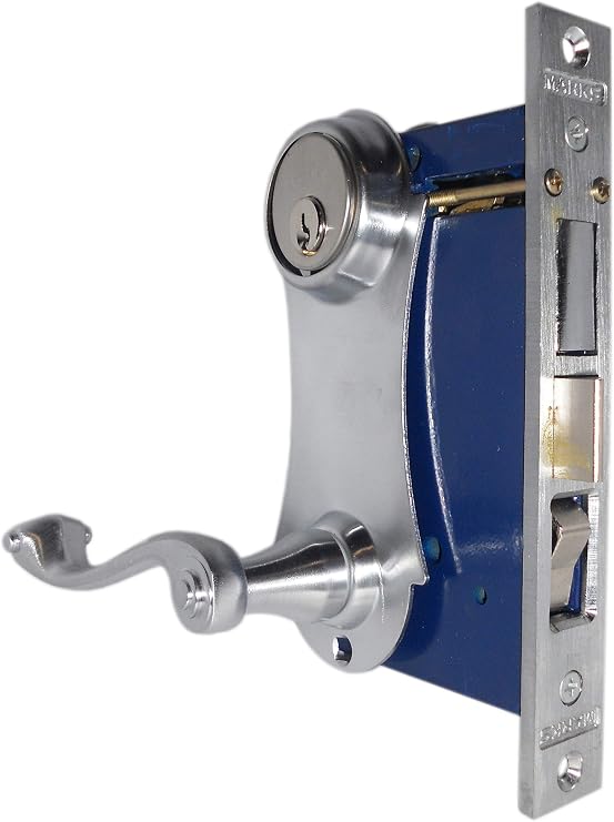 Marks 9215AC/26D-W Left Hand Reverse Satin Chrome Double Cylinder Entry ...