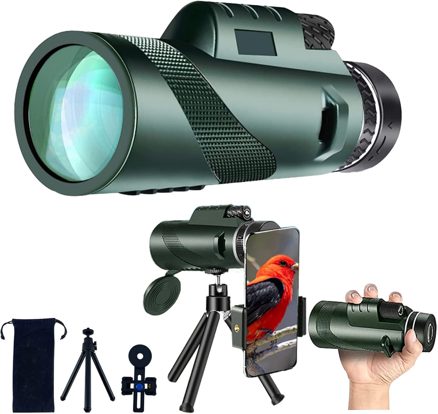 Amazon.com : NCPYZO 80x100 HD Monoculars for Adults High Powered with ...
