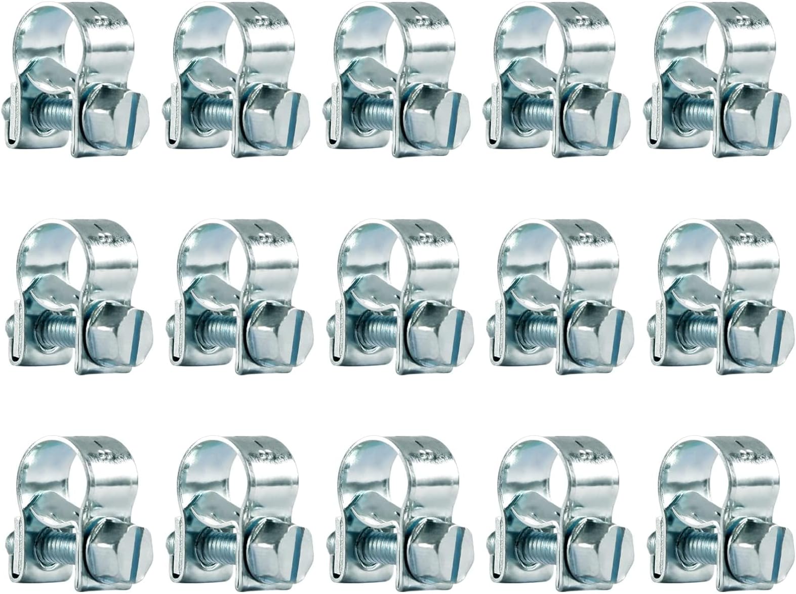 50PCS 5 Size Hose Clips Spring Hose Clamps Mini Fuel Line Pipe Clips ...