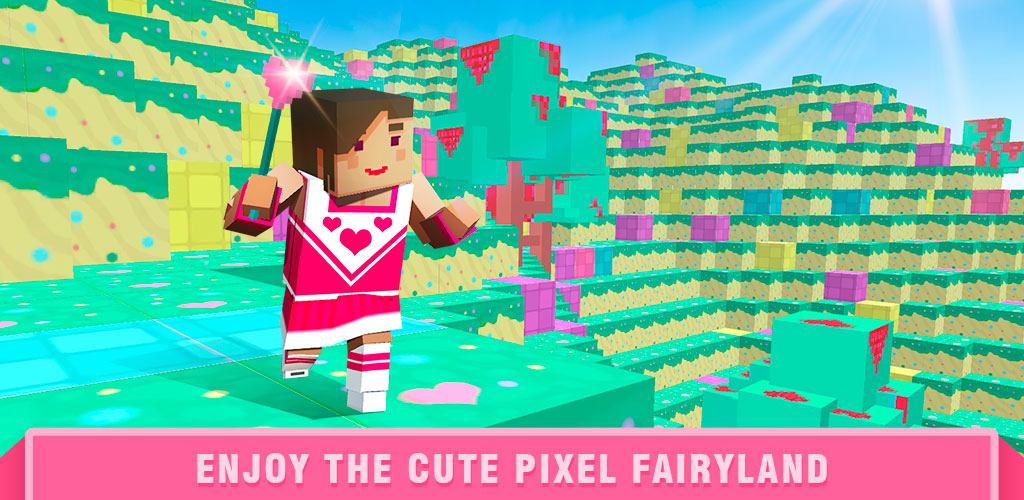 Cube Girls World Exploration: Craft Block 3D Cube World | Girls Cube ...
