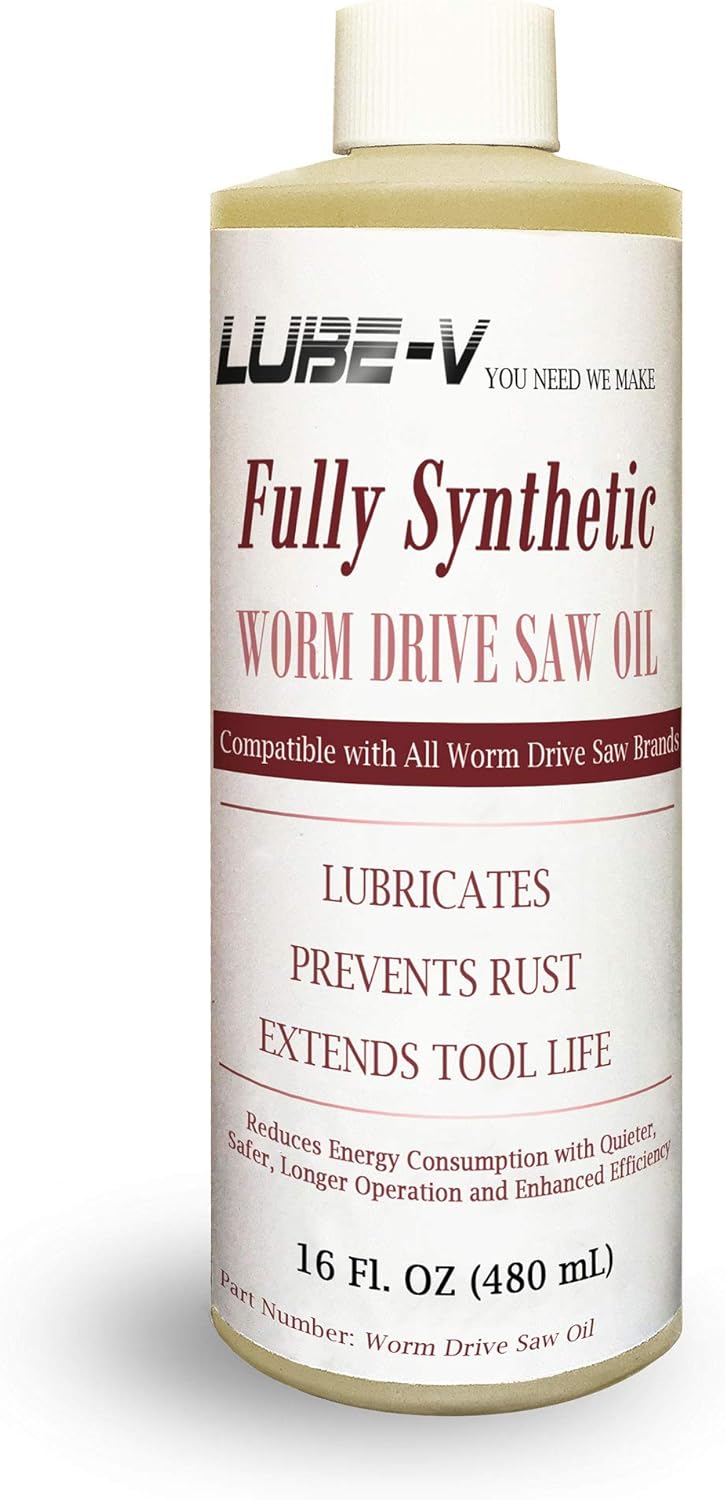 Lube-V Full Synthetic Worm Drive Saw Oil Lubricant for Skil, Bosch, and ...