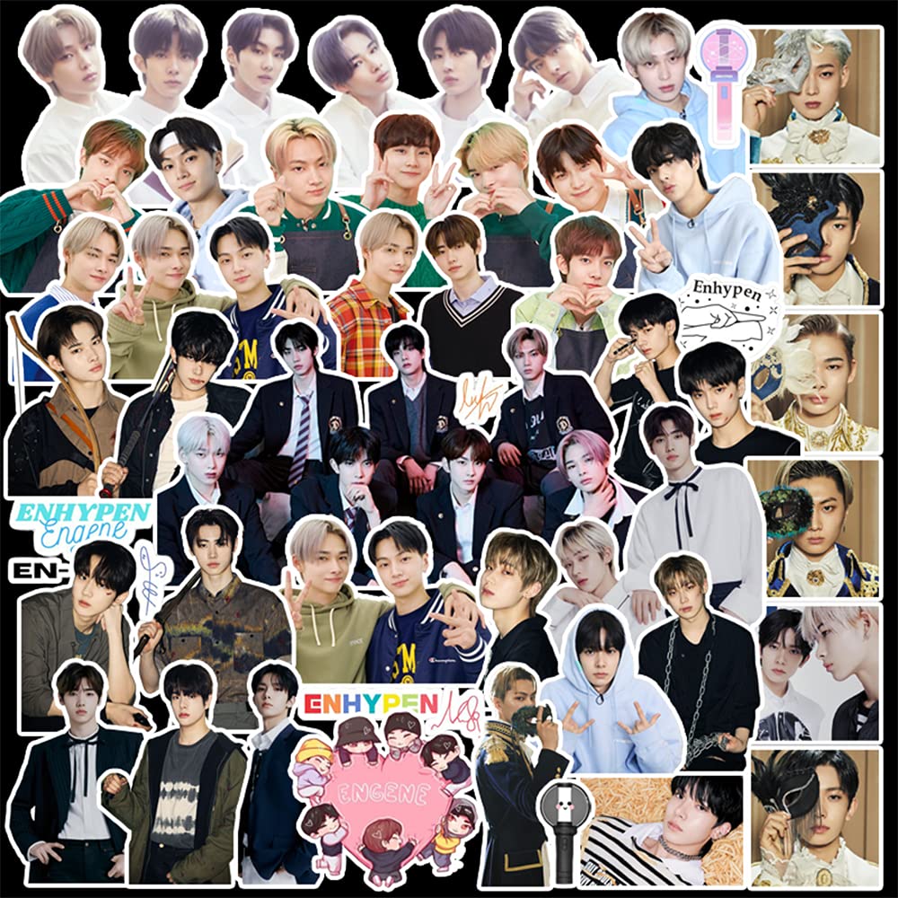 MUSITE 100 PCS ENHYPEN Stickers Pack Kpop Decorative Stickers Gift for ...