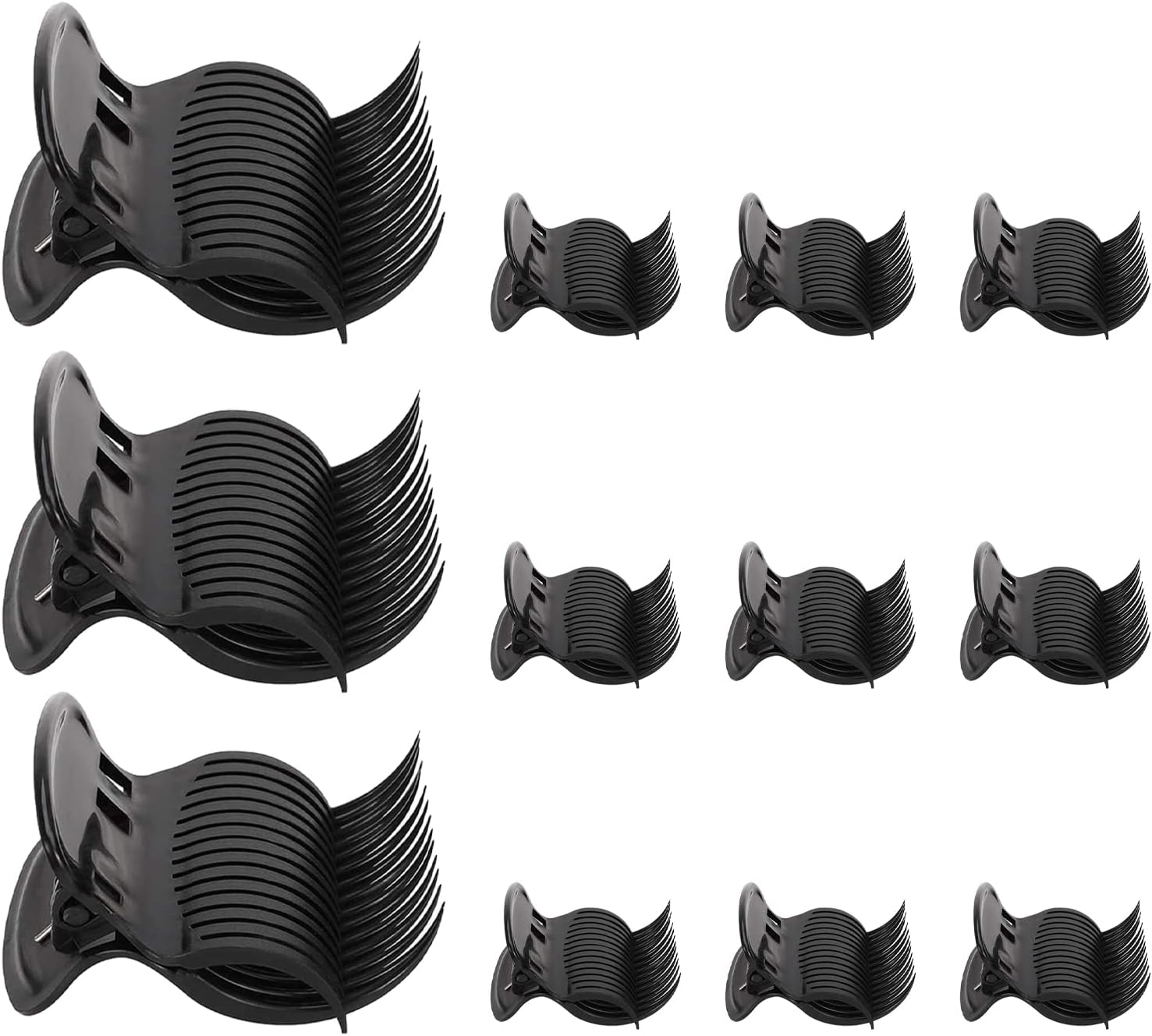 Amazon.com : 12 Pack Hot Roller Clips Lightweight Plastic Hair Curler ...