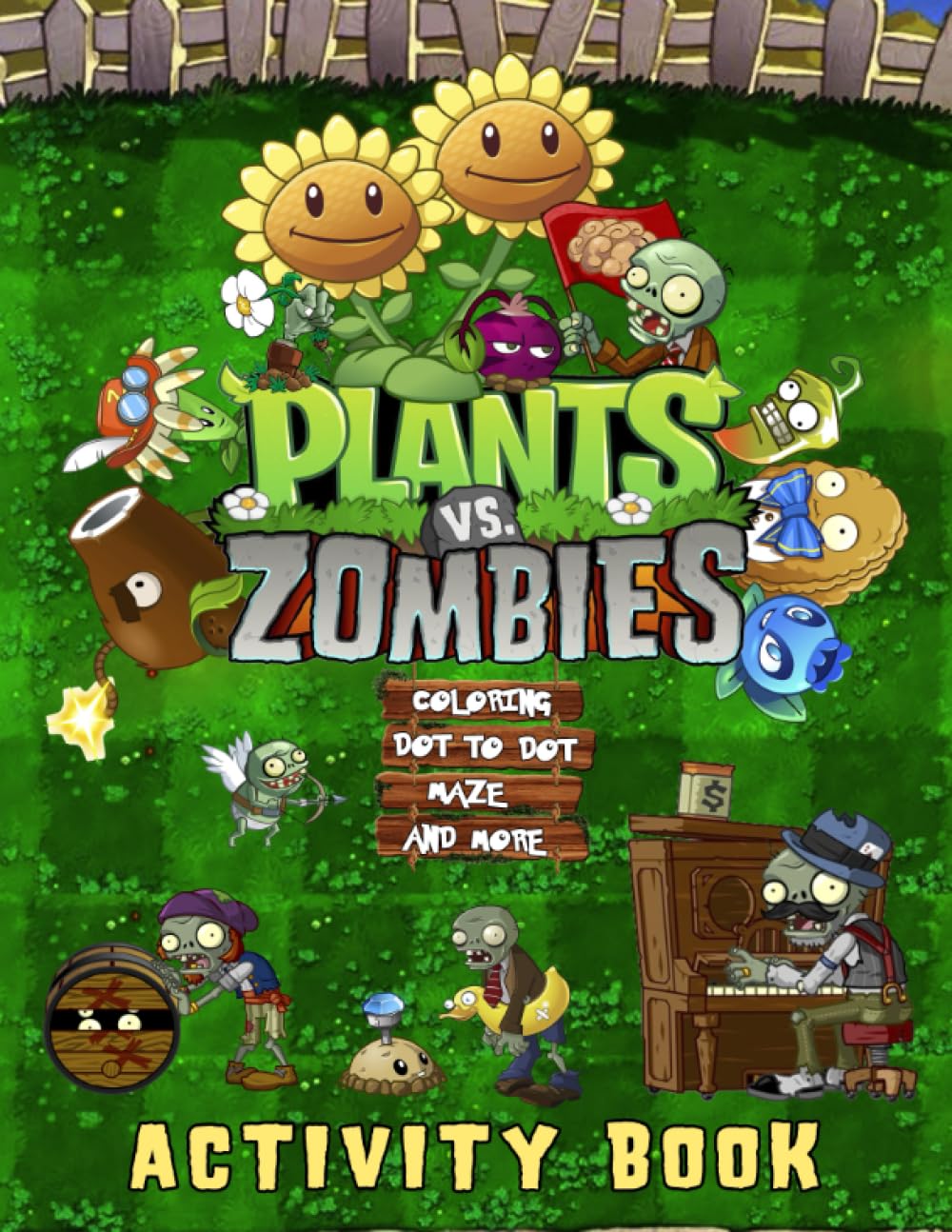 Plants Vs Zombies Activity Book For Kids Coloring Dot To | Desertcart INDIA