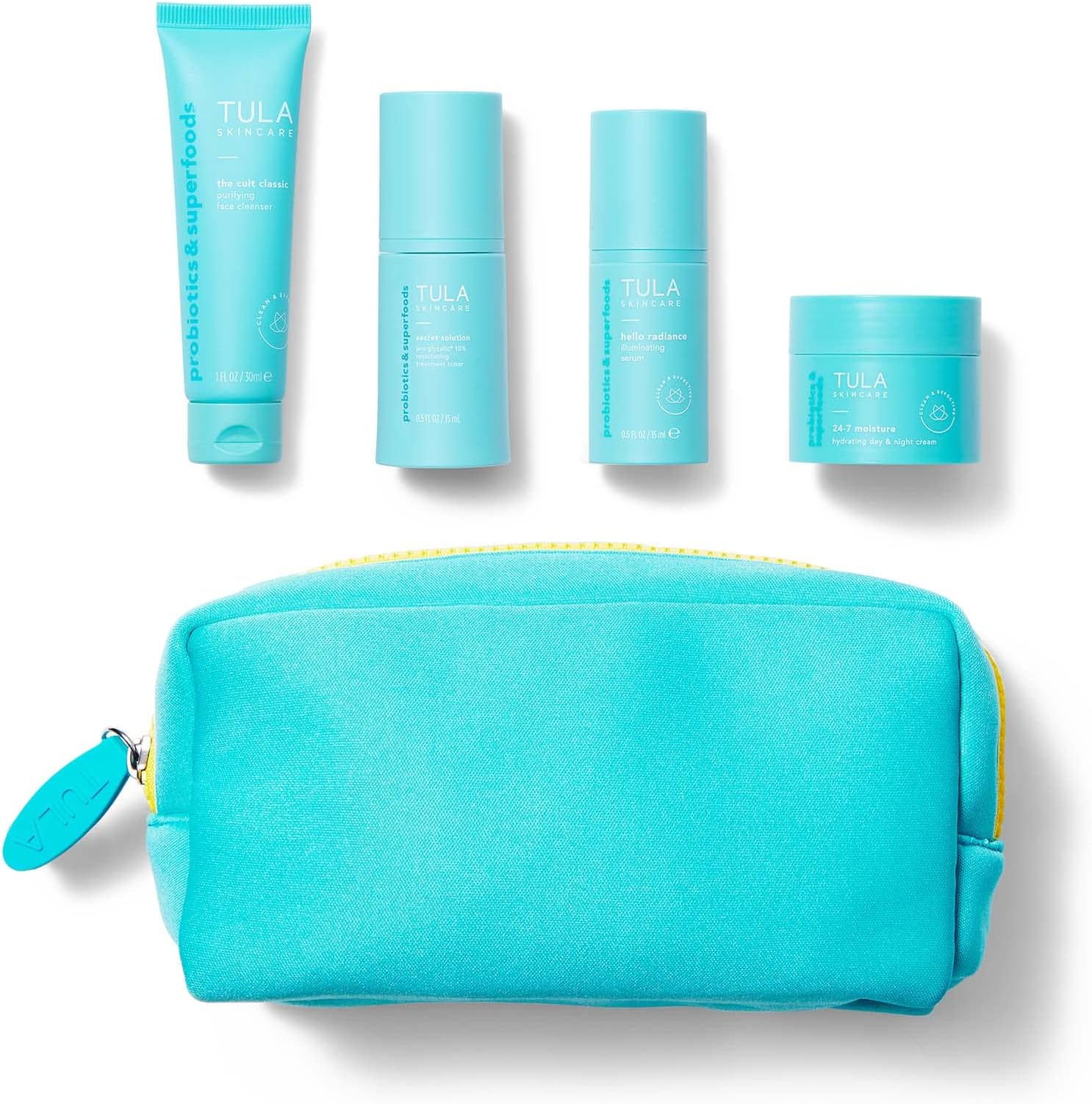 Amazon.com: TULA Probiotic Skin Care Discovery Kit - Travel-friendly ...