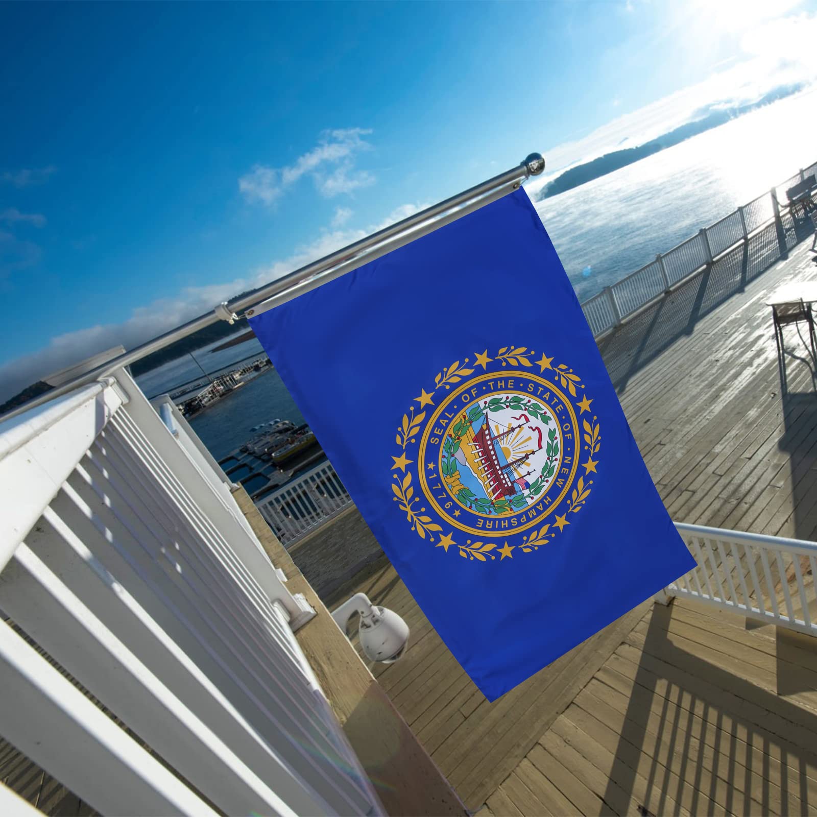 Nh Flag NH Flag State Of New Hampshire Flag Ultimate Flags