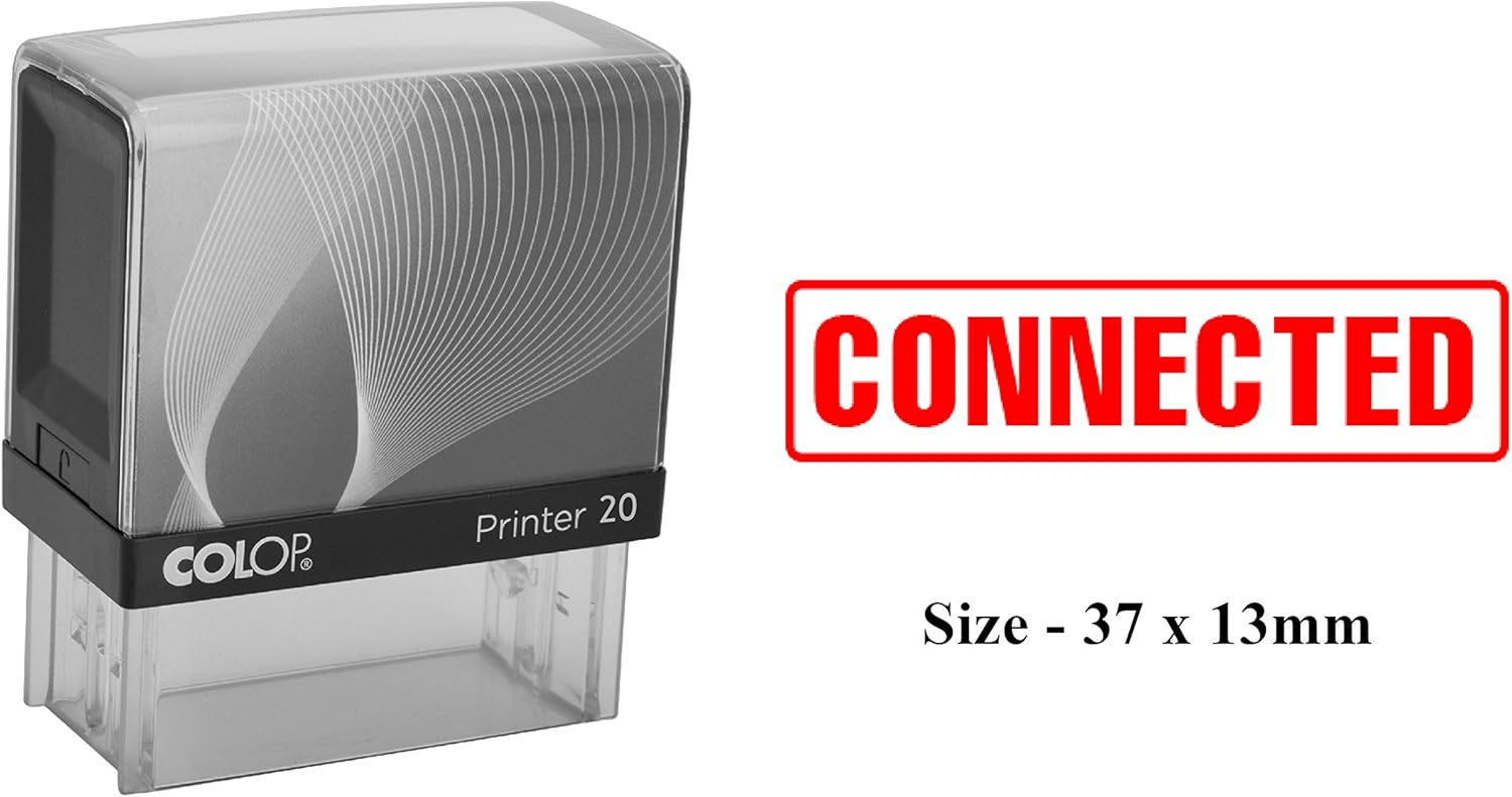 Amazon.com : Connected Rubber Stamp Clear Print for Office Use Colop ...